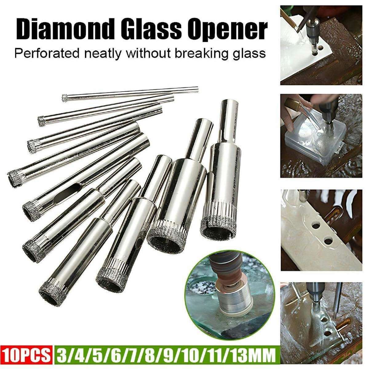Glass hole bit store