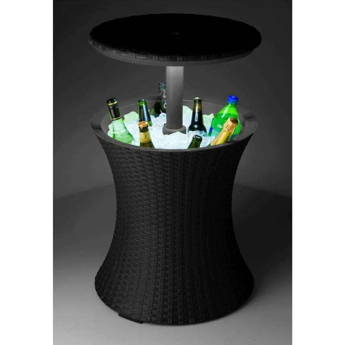 Morrisons sale drinks cooler Costway Gallon Portable Cooler Bar Table with Handle Bottle Opener Lift Top Lid Black HCST02403 The Home Depot