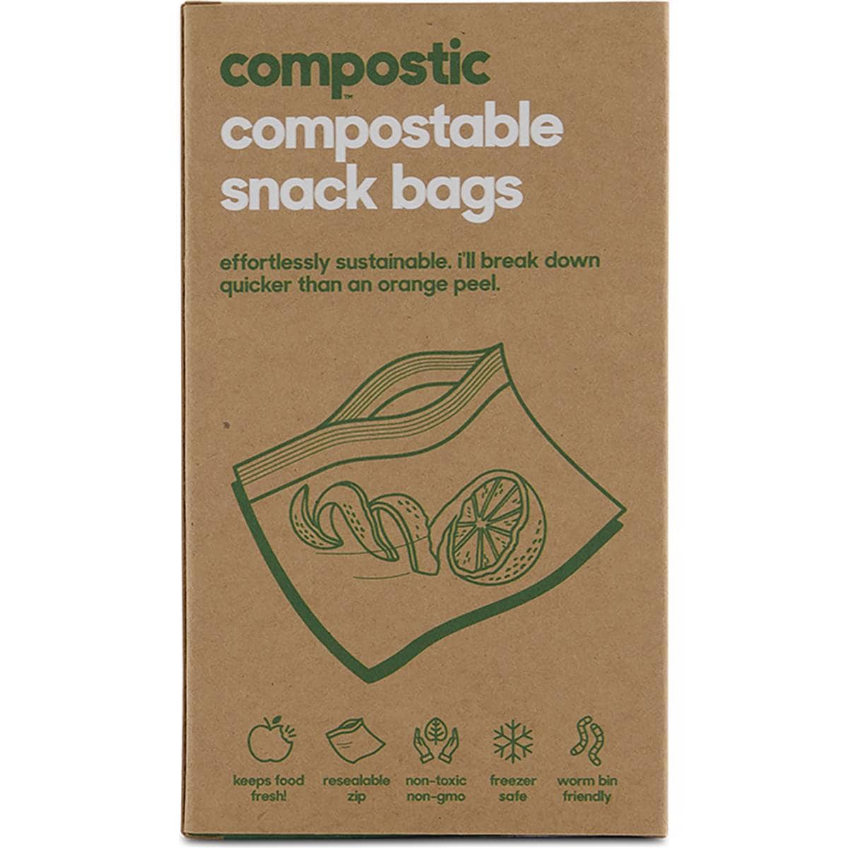 Compostic Compostable Snack Bags 20 Pack | Woolworths