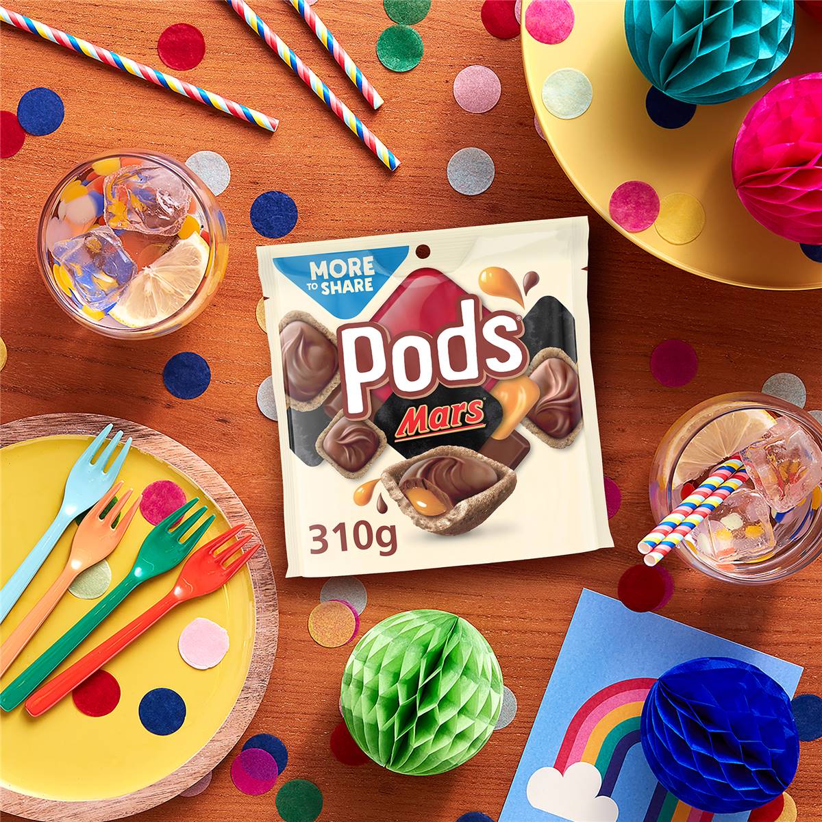 Pods Mars Chocolate Snack & Share Party Bag 310g | Woolworths