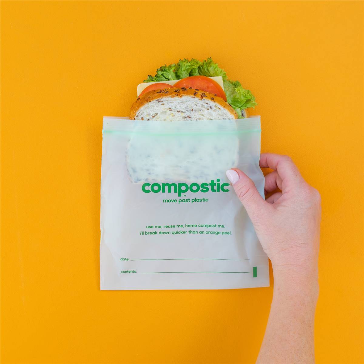 Compostic Compostable Sandwich Bags 15 Pack | Woolworths
