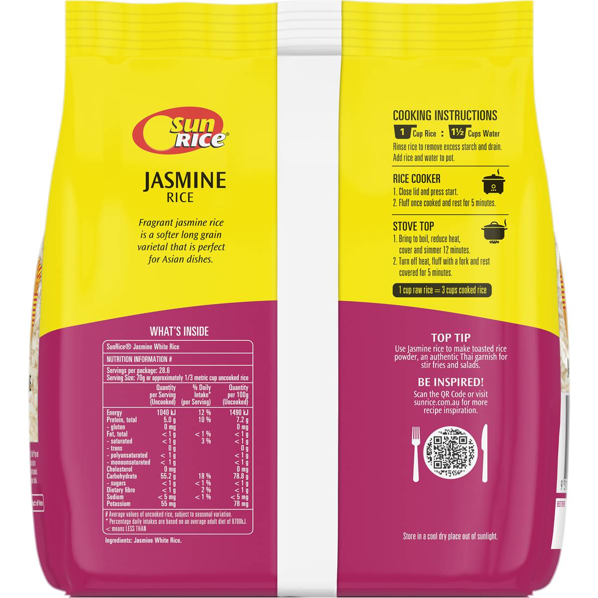 Sunrice Jasmine 2kg | Woolworths