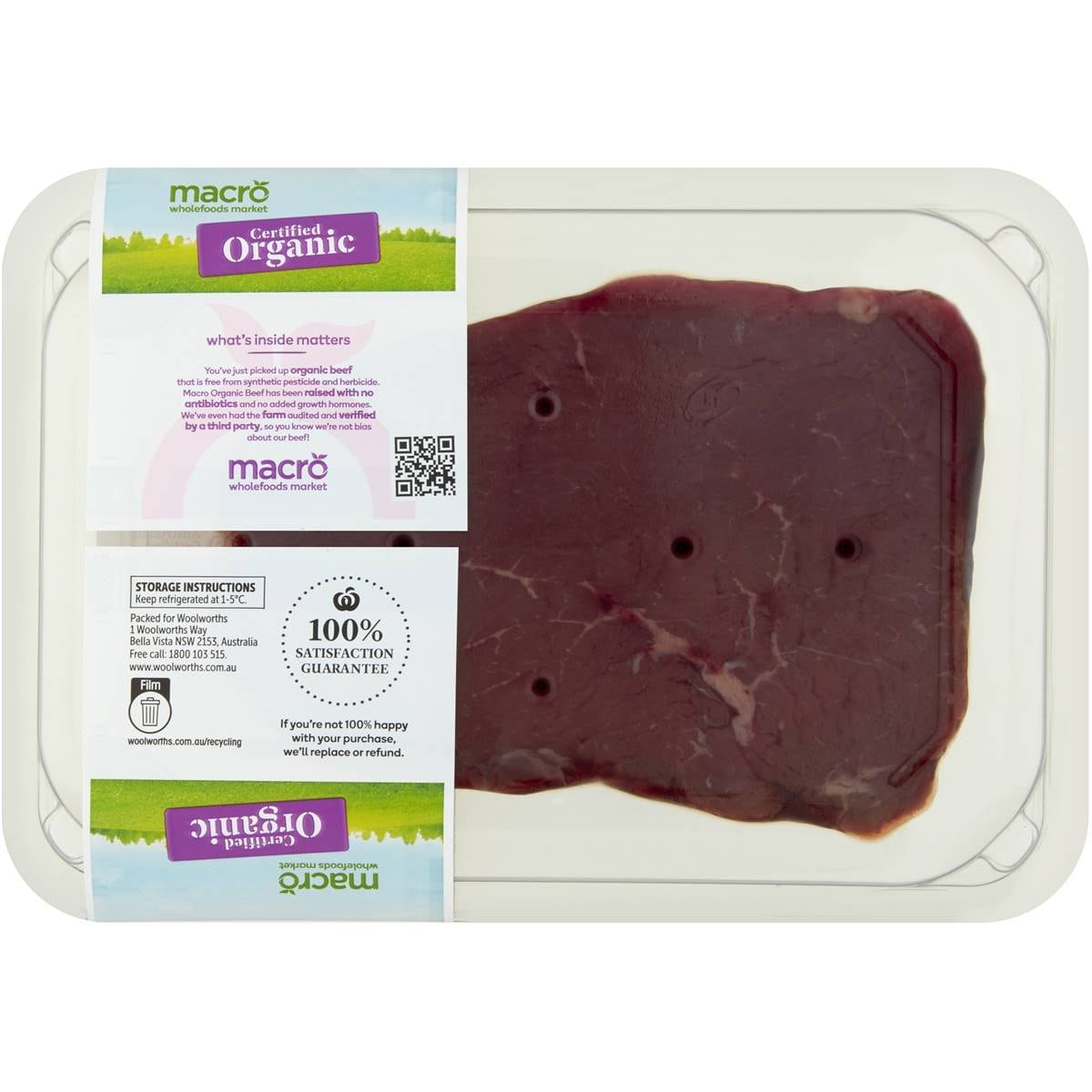 Macro Organic Beef Rump Steak 200g - 400g | Woolworths