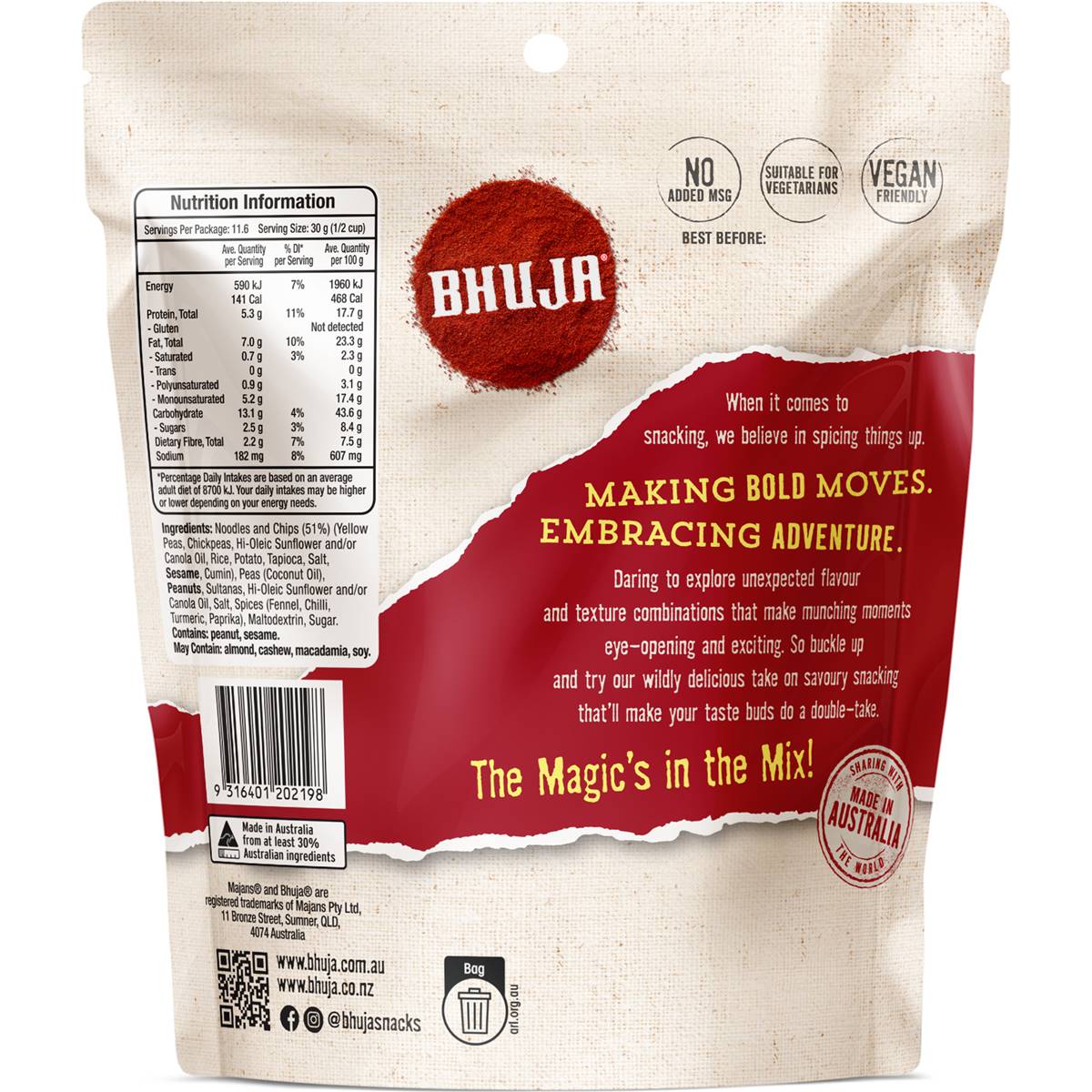 Bhuja Original Mix Big Bag 350g | Woolworths