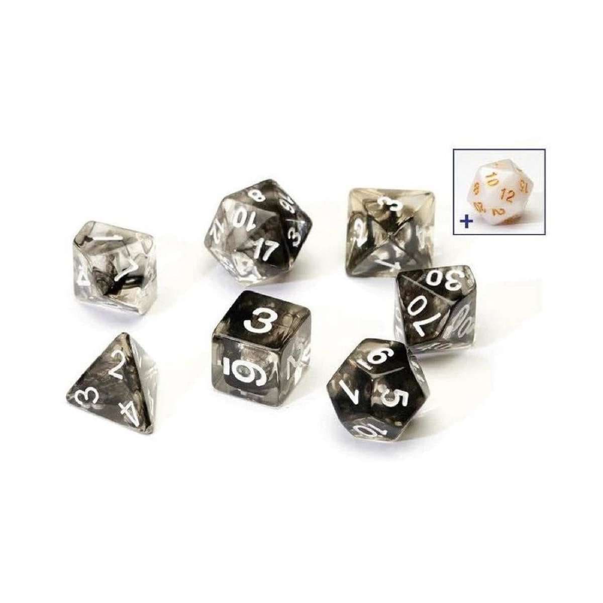 Sirius A Dice Pink Clear Black Resin Dice Set Of 2 Pink And Black Sharp ...