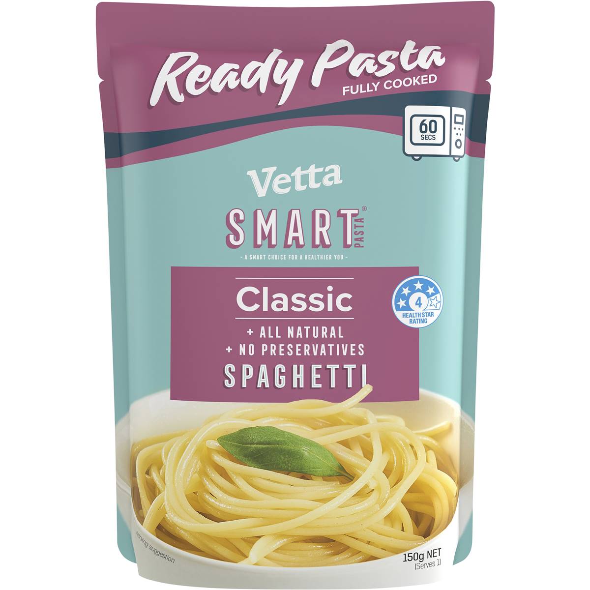 Vetta Microwave Ready Pasta Classic Spaghetti 150g | Woolworths