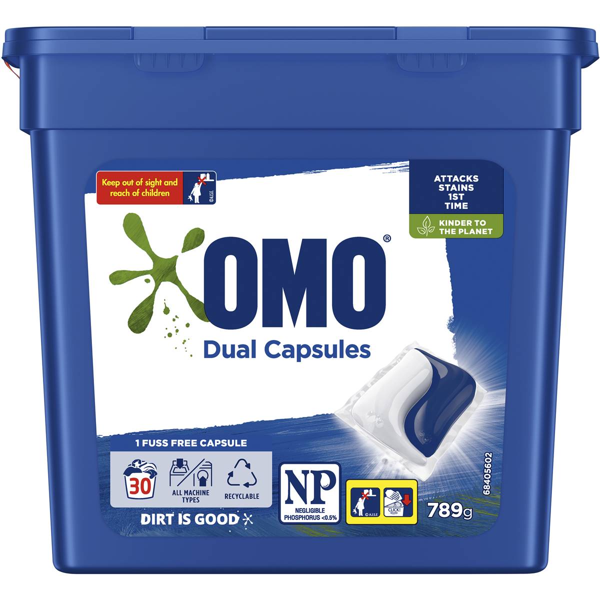 Omo Dual Capsules 30 Pack | Woolworths