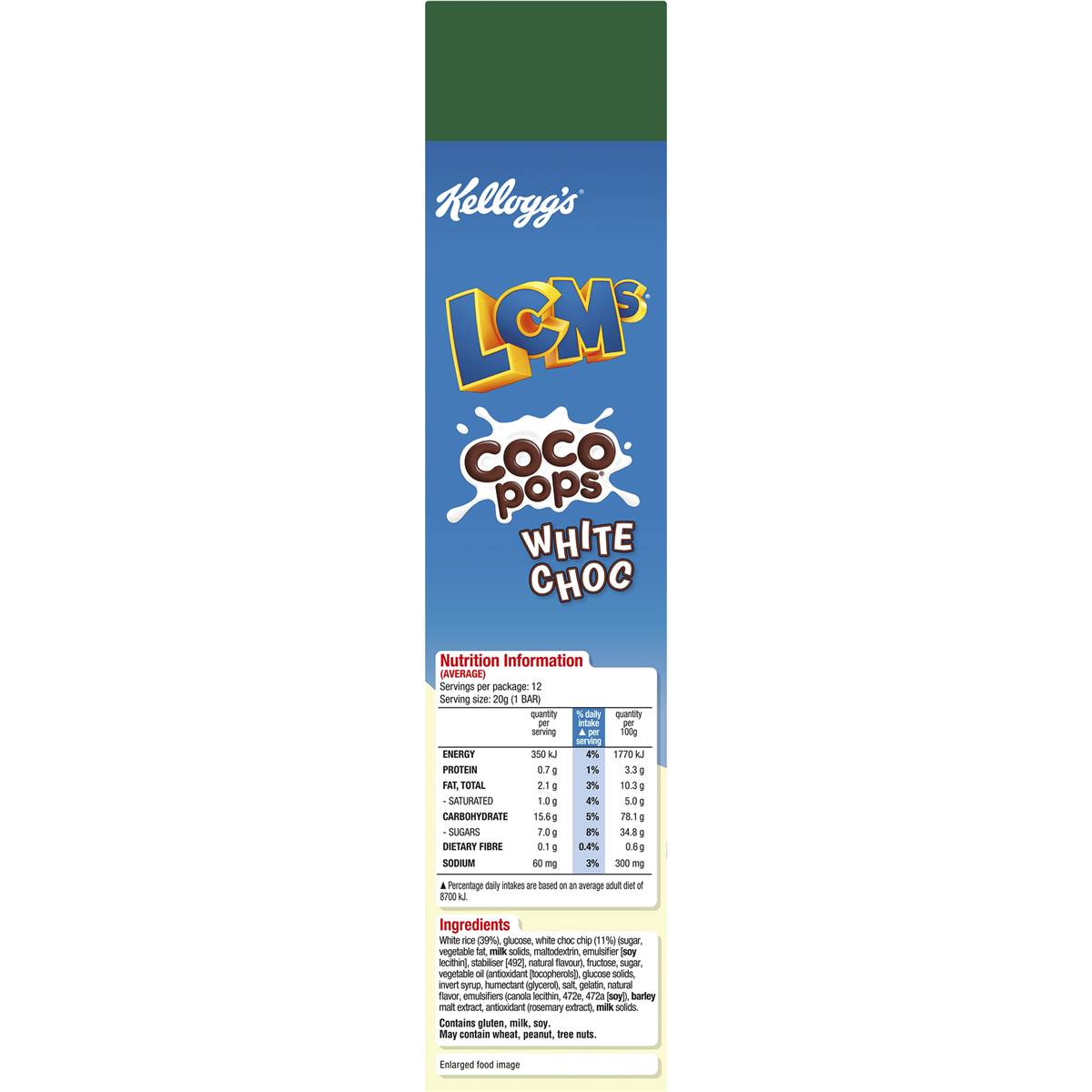 Kellogg's Lcms Coco Pops White Choc Snack Bars 12 Pack | Woolworths