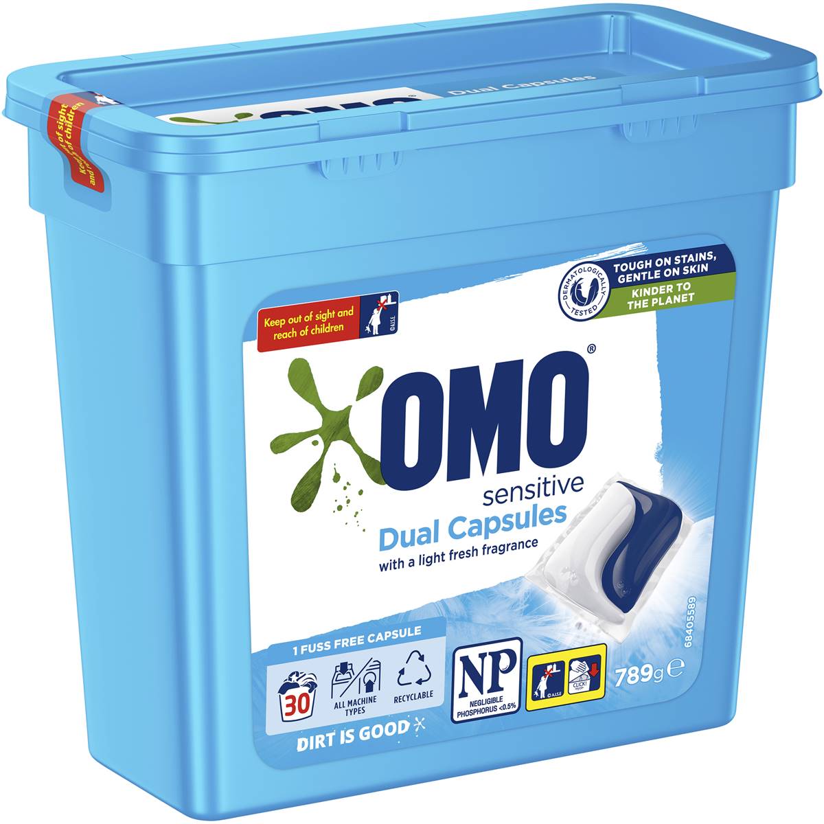 Omo Sensitive Dual Capsules 30 Pack | Woolworths