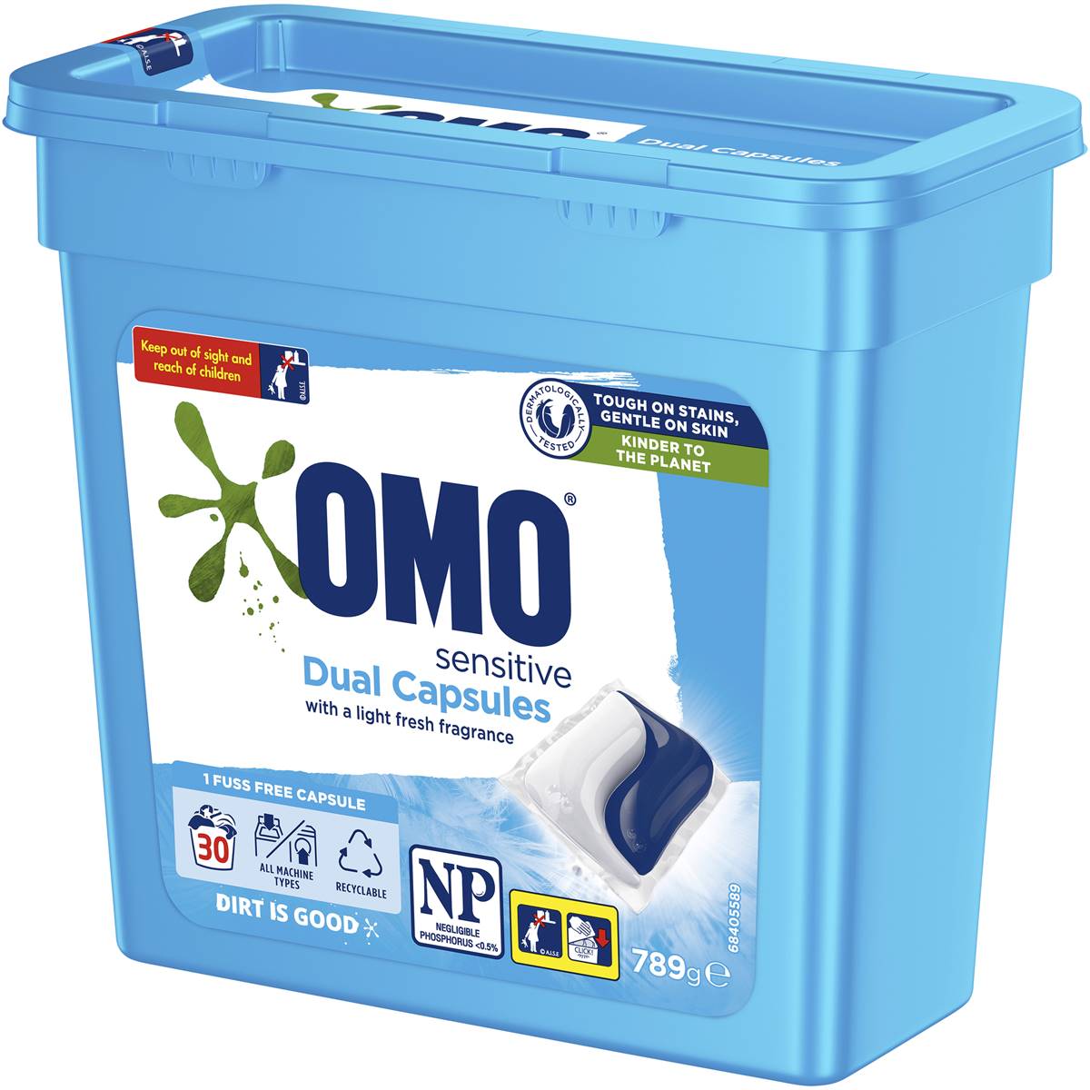 Omo Sensitive Dual Capsules 30 Pack | Woolworths