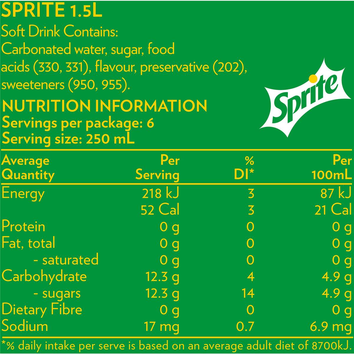 Sprite Lemonade Bottle 1.5l | Woolworths