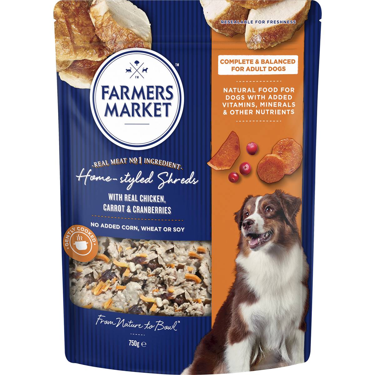 Farmers Market Adult Chilled Fresh Dog Food Homestyle Shreds Real ...