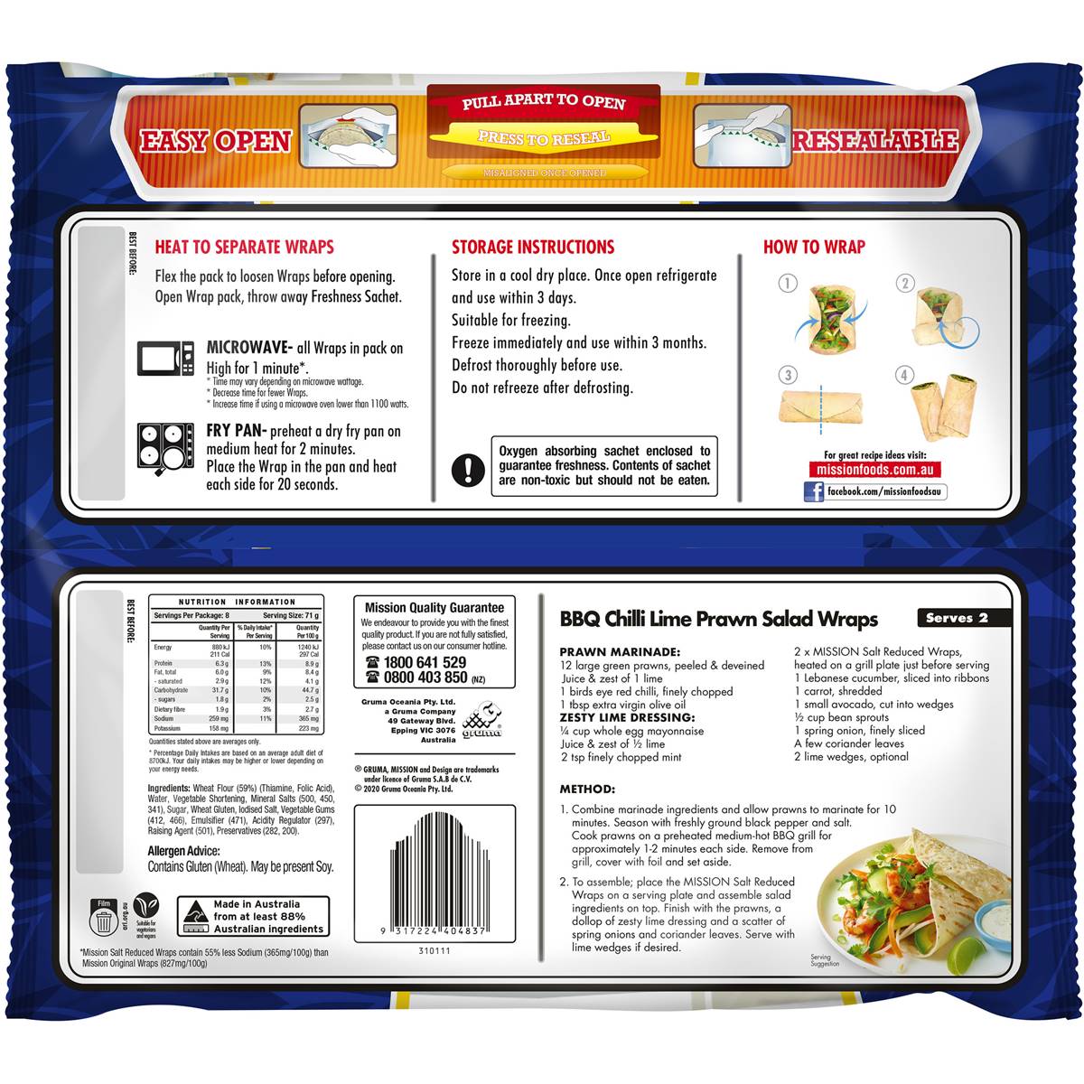 Mission Super Soft Low Salt Wraps 567g | Woolworths