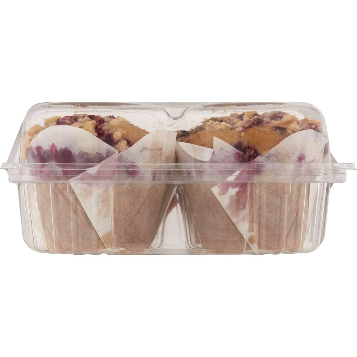 Woolworths Raspberry & White Choc Loaded Muffins 4 Pack | Woolworths