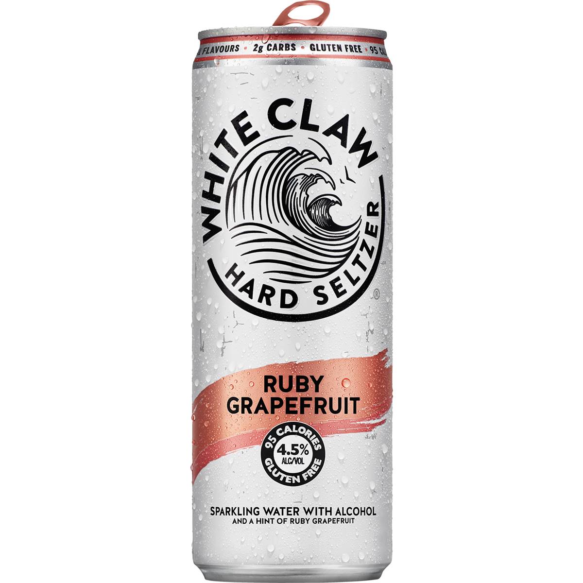 White Claw Hard Seltzer Ruby Grapefruit Can 330ml | Woolworths