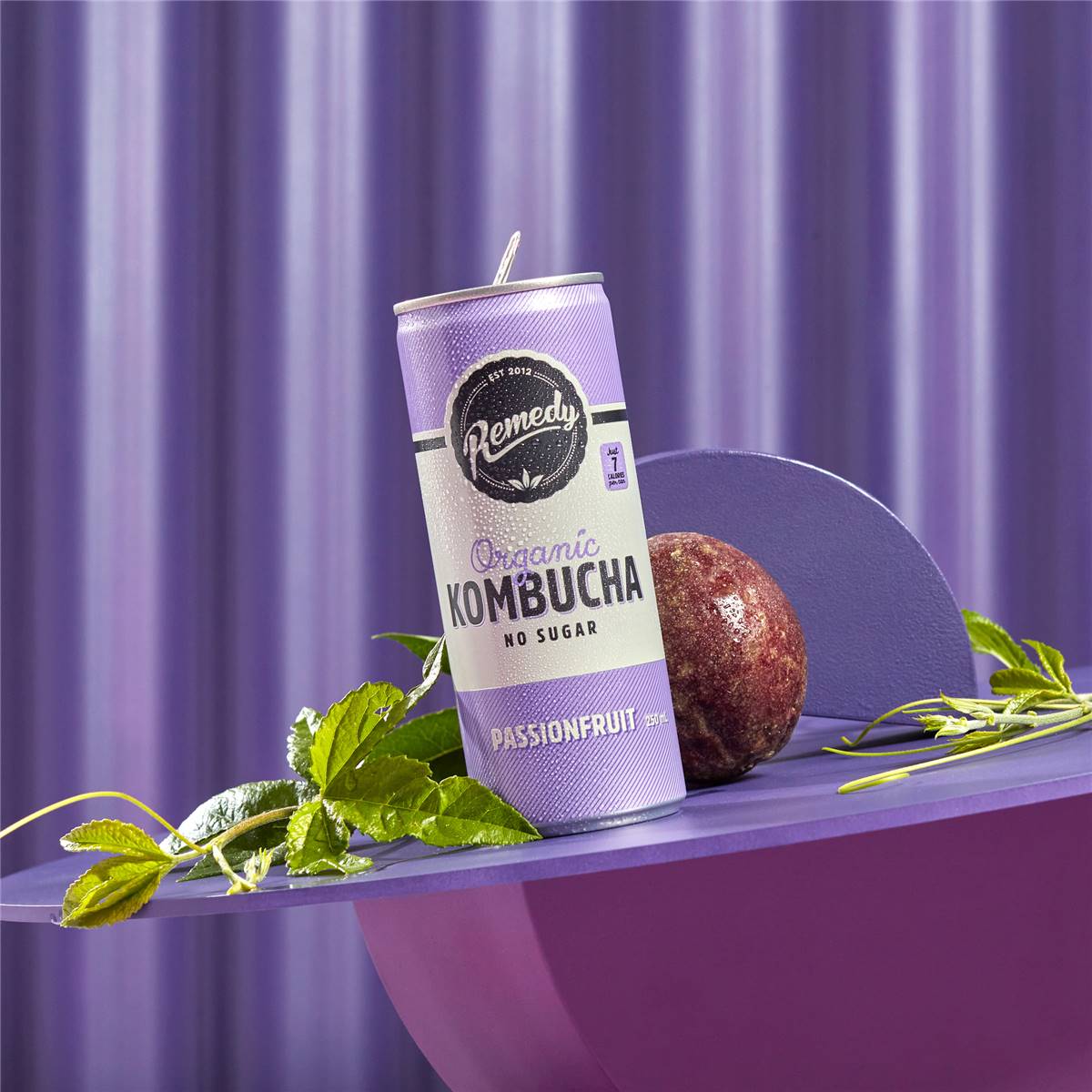 Remedy Passionfruit Kombucha 250ml X4 Pack | Woolworths