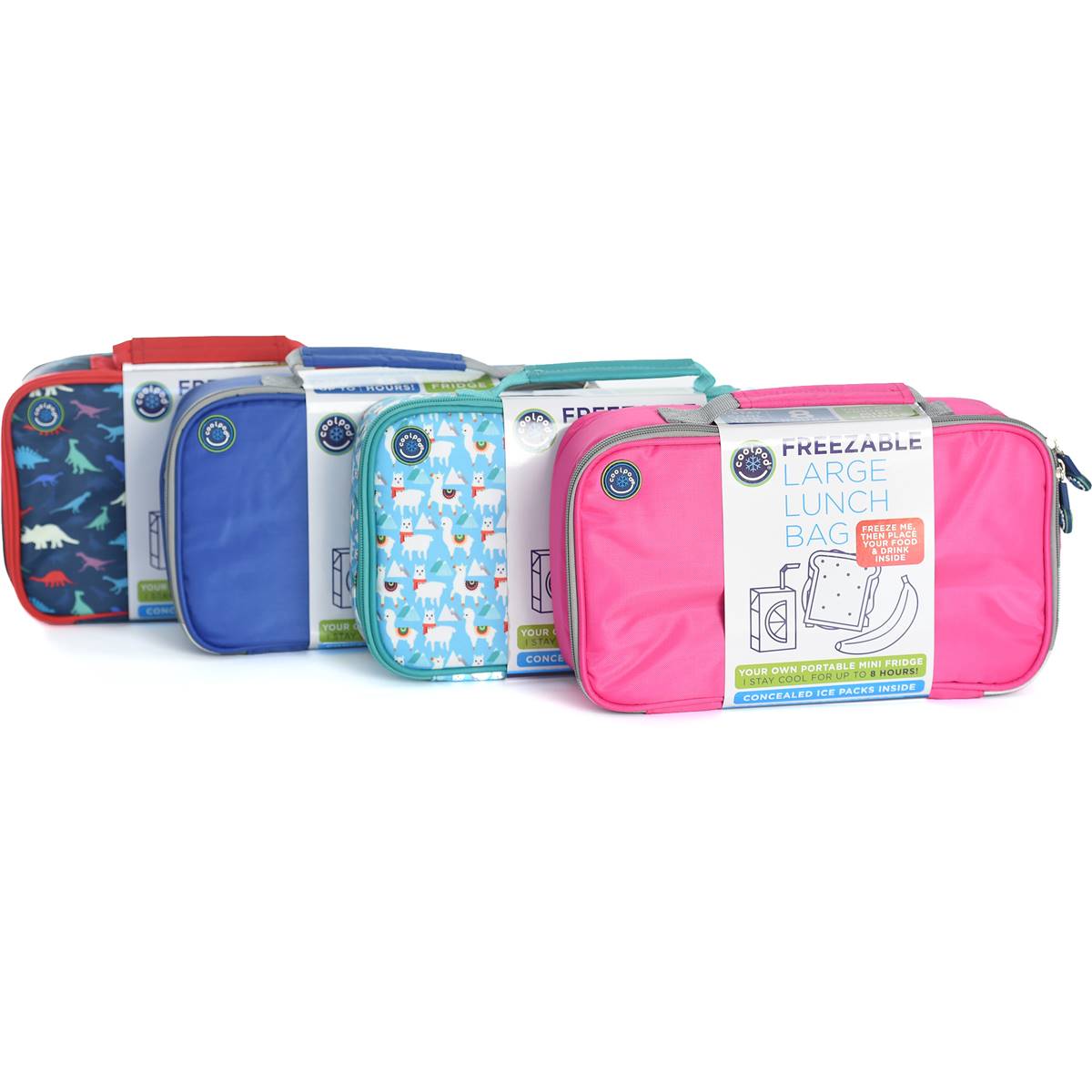 Coolpod Freezable Large Lunch Bags Assorted Each | Woolworths
