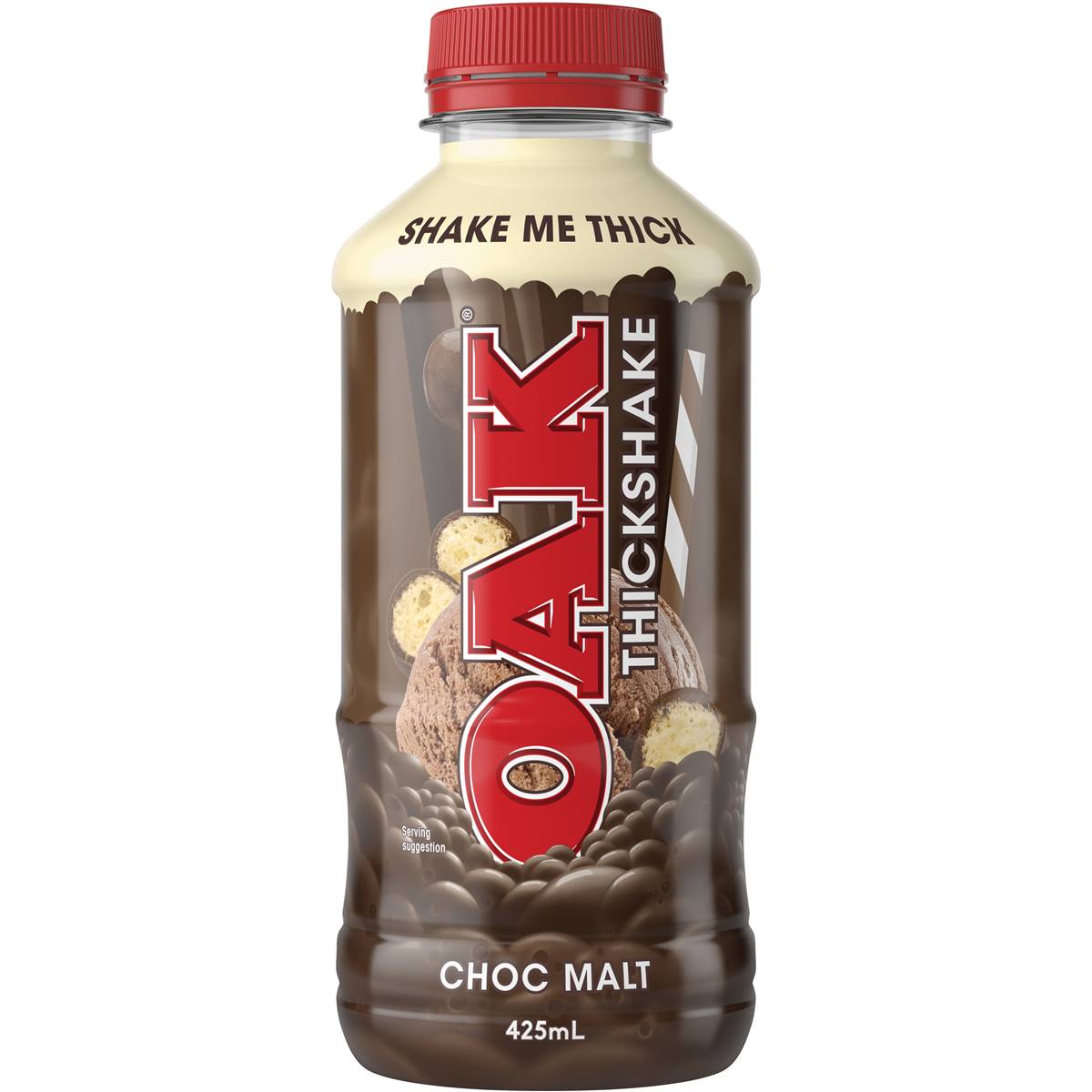 Oak Thickshake Chocolate Malt 425mL | Woolworths