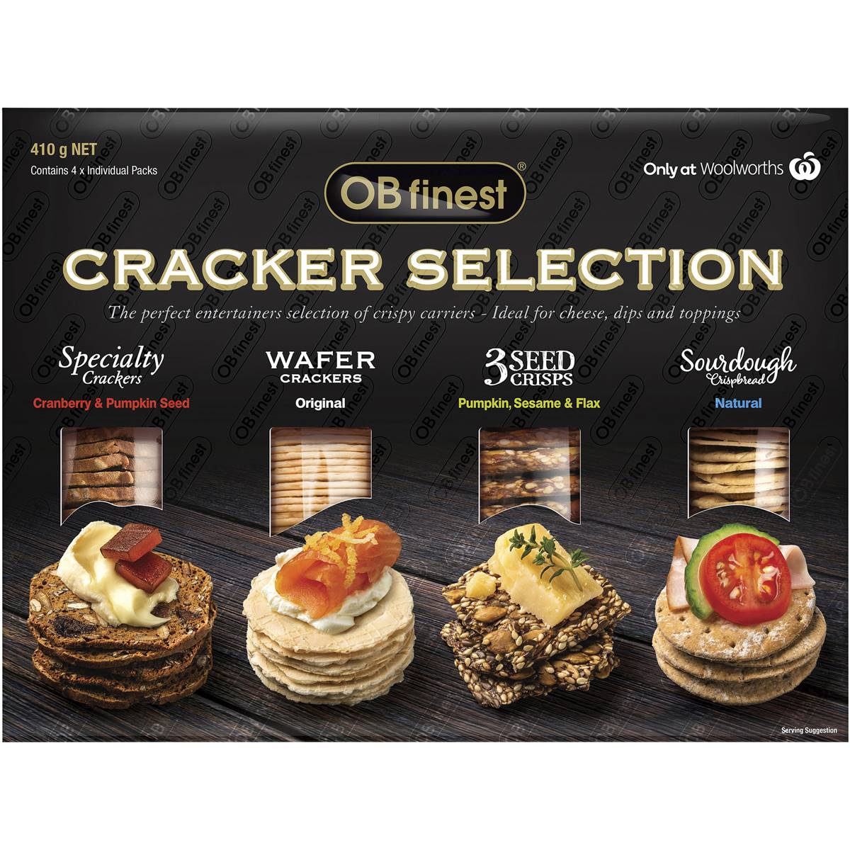 Ob Finest Cracker Selection 410g | Woolworths