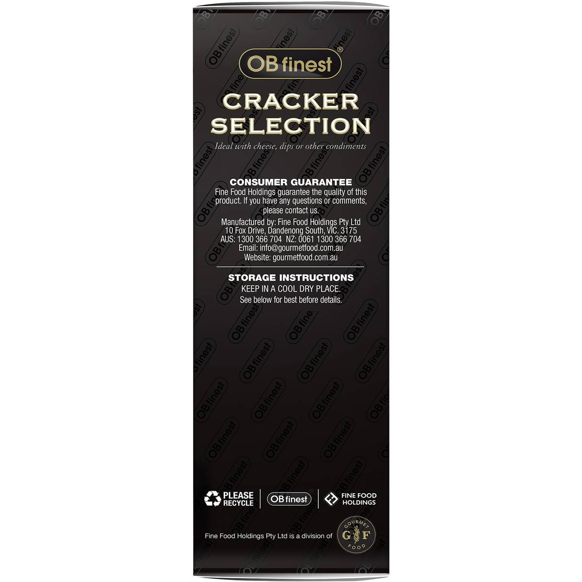 Ob Finest Cracker Selection 410g | Woolworths