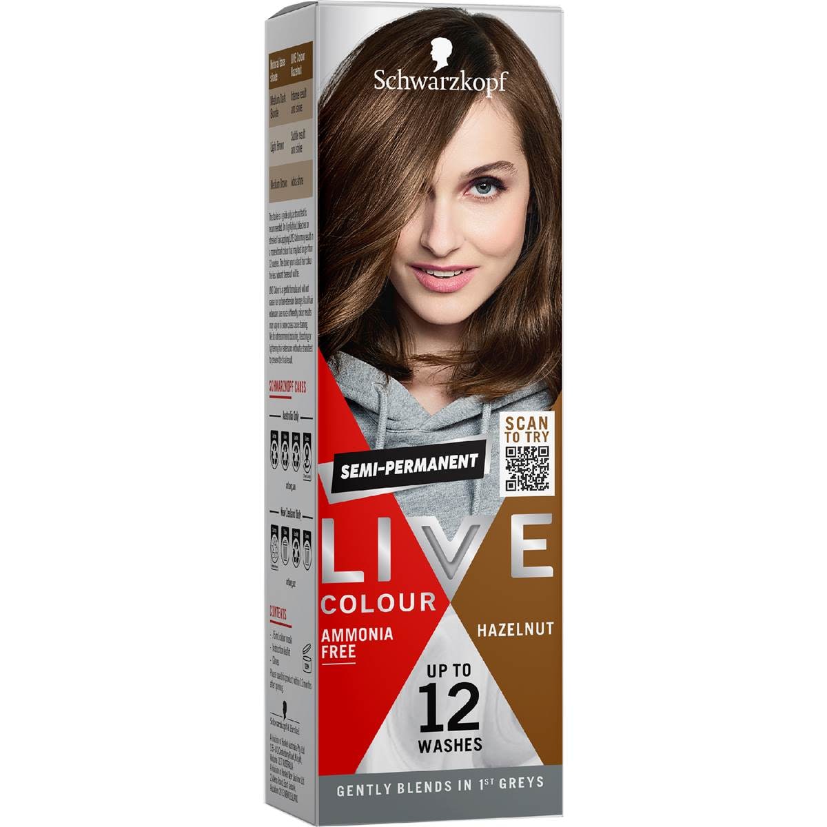 Schwarzkopf Live Colour Hazelnut Semi Permanent Each | Woolworths