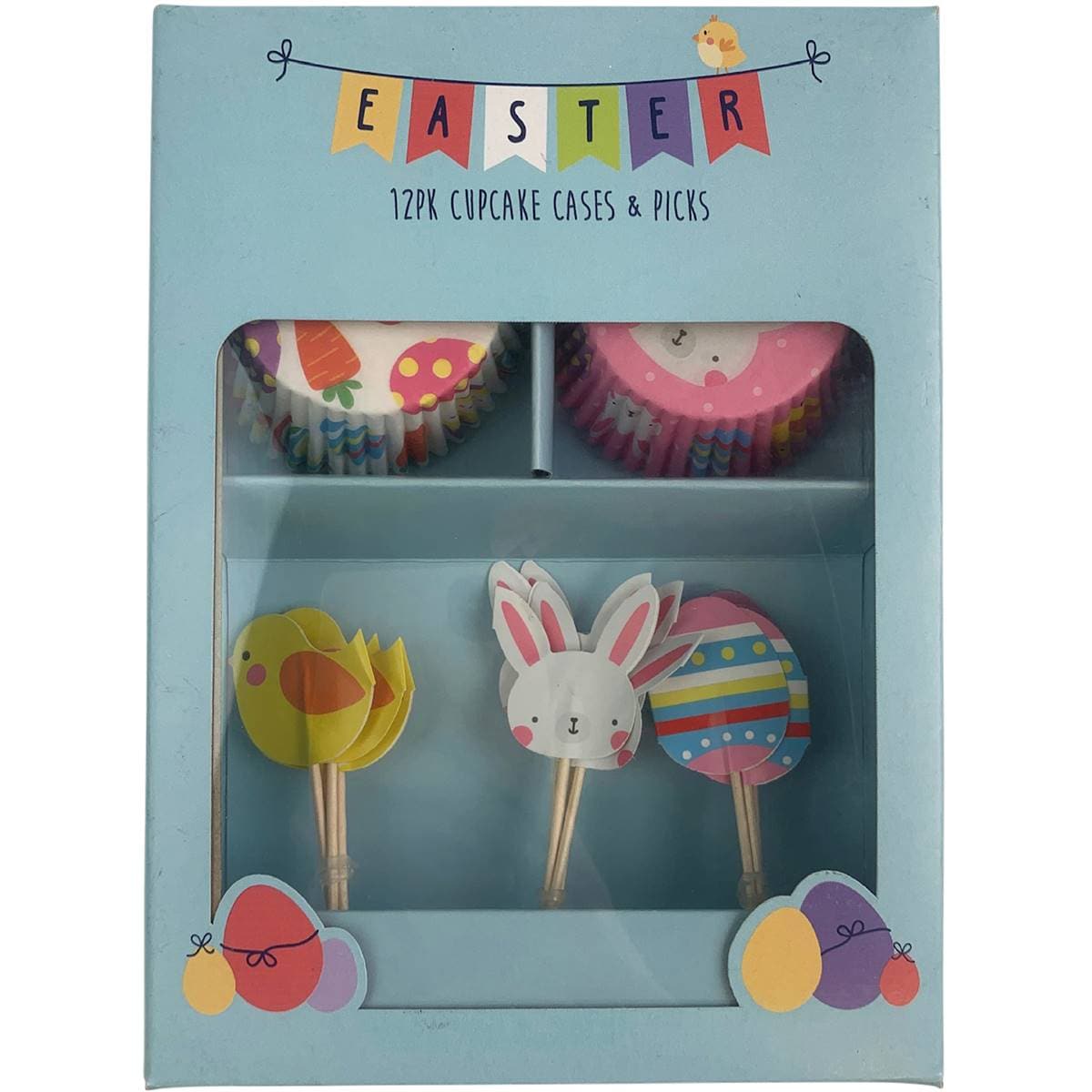 Easter Cupcake Cases & Picks 12 Pack | Woolworths