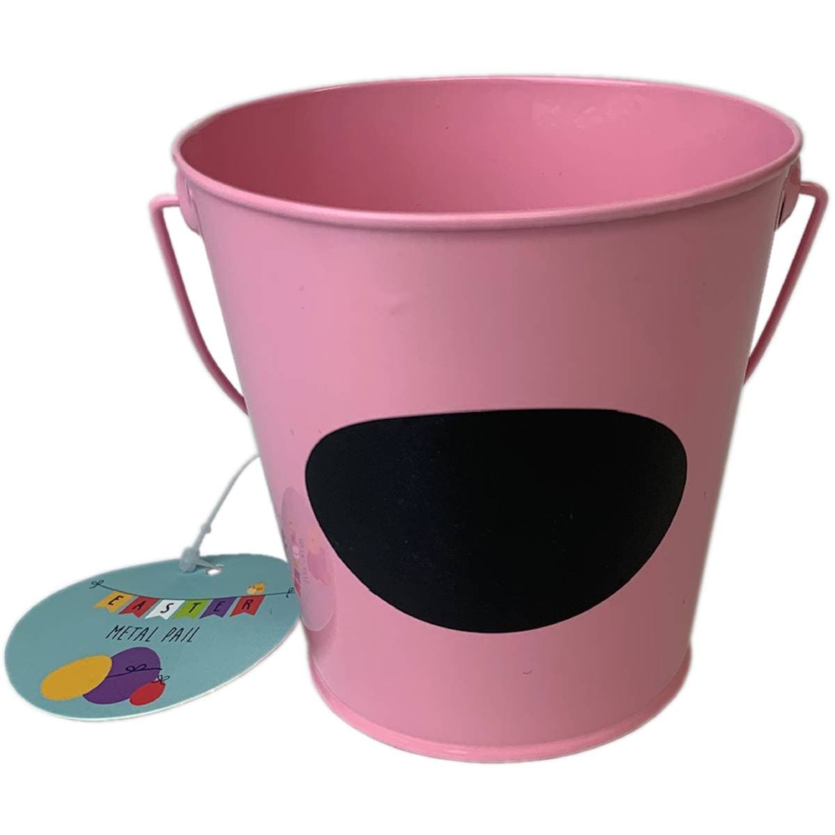 Easter Metal Pail Pink Each | Woolworths