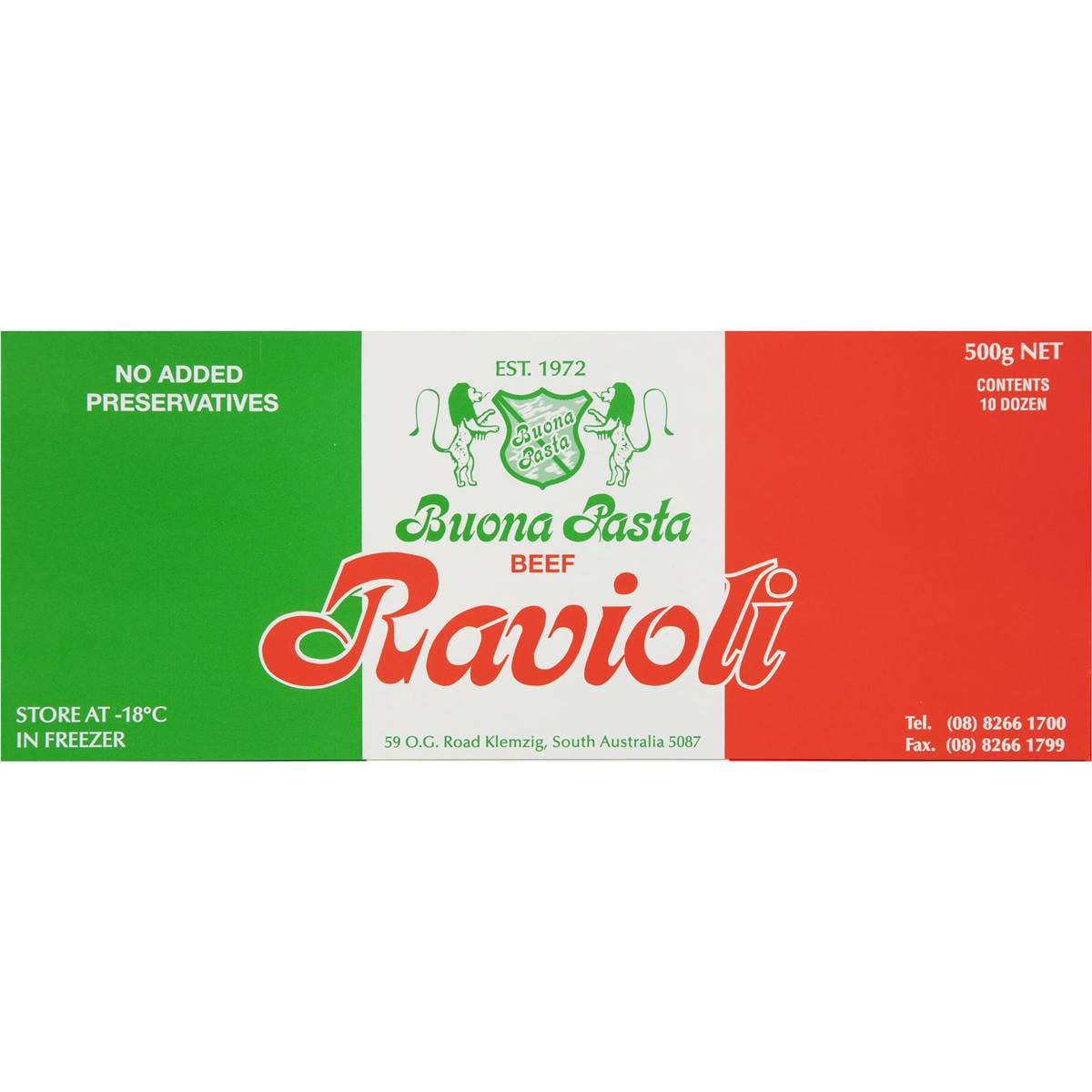 Buono Pasta Ravioli Frozen Meal 500g | Woolworths