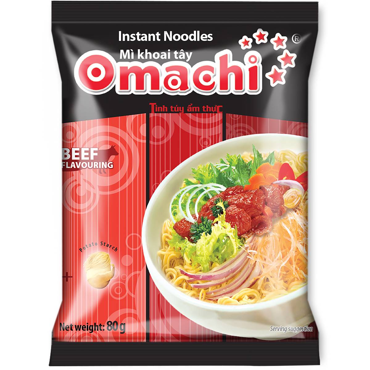 Omachi Instant Beef Noodles 80g | Woolworths