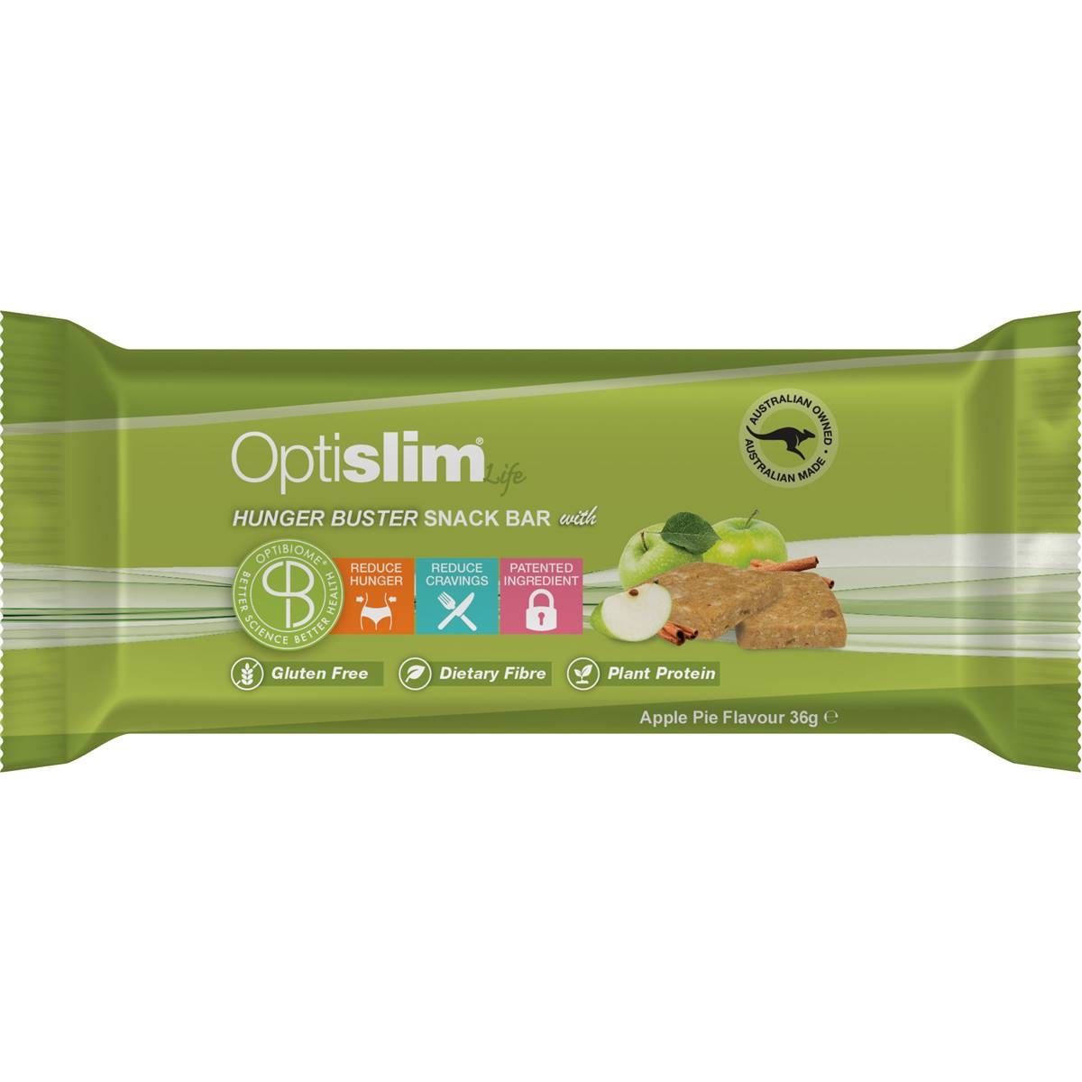 Optislim Life Optibiome Aple Pie Bar 36g | Woolworths