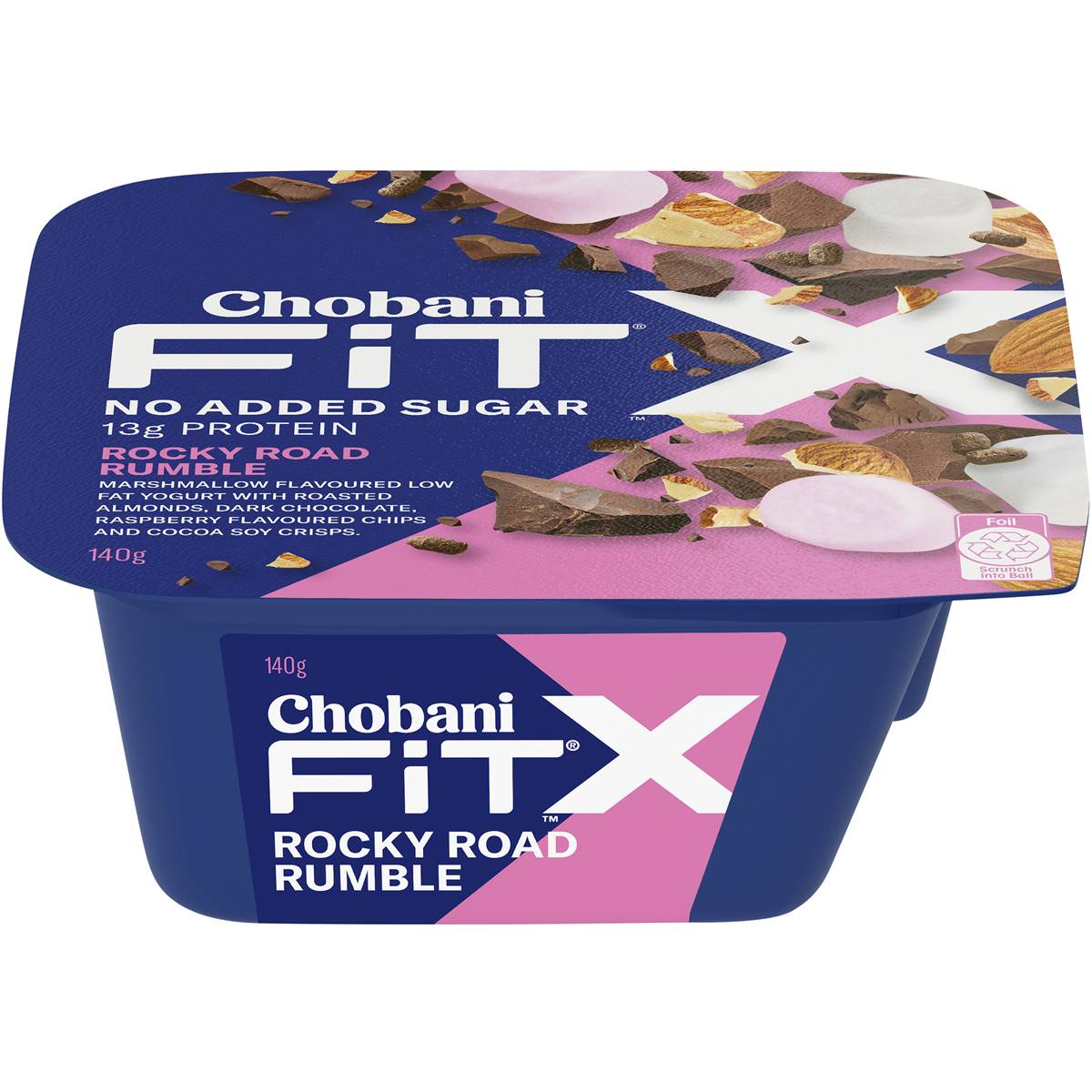 Chobani Fit X High Protein Rocky Road Rumble 140g | Woolworths