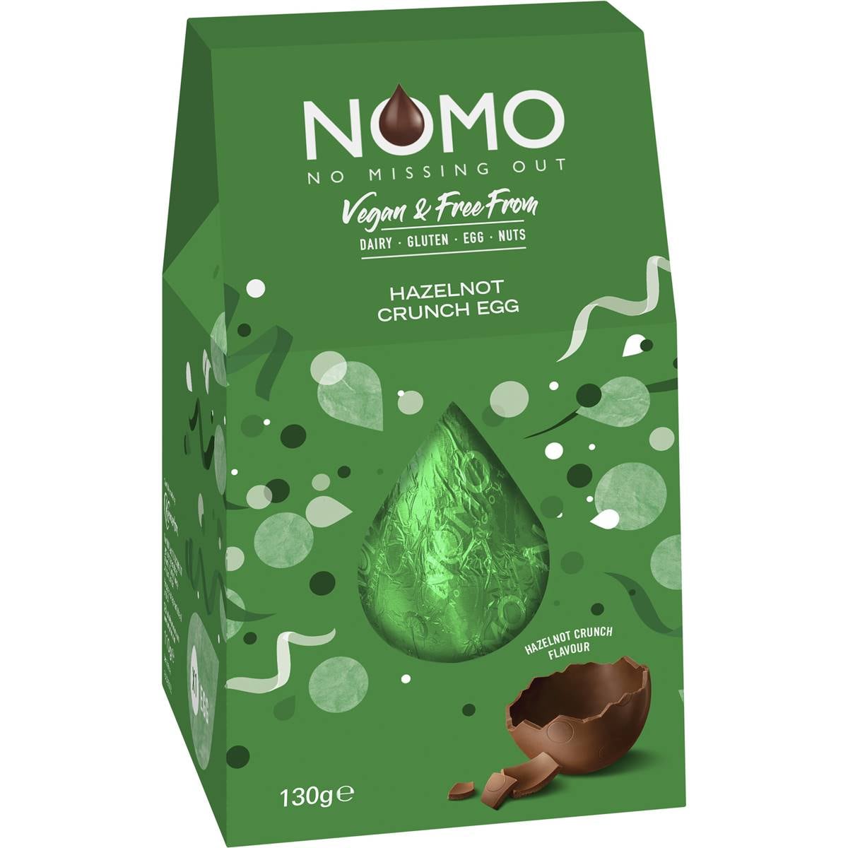 Nomo Hazelnot Crunch Egg 130g | Woolworths