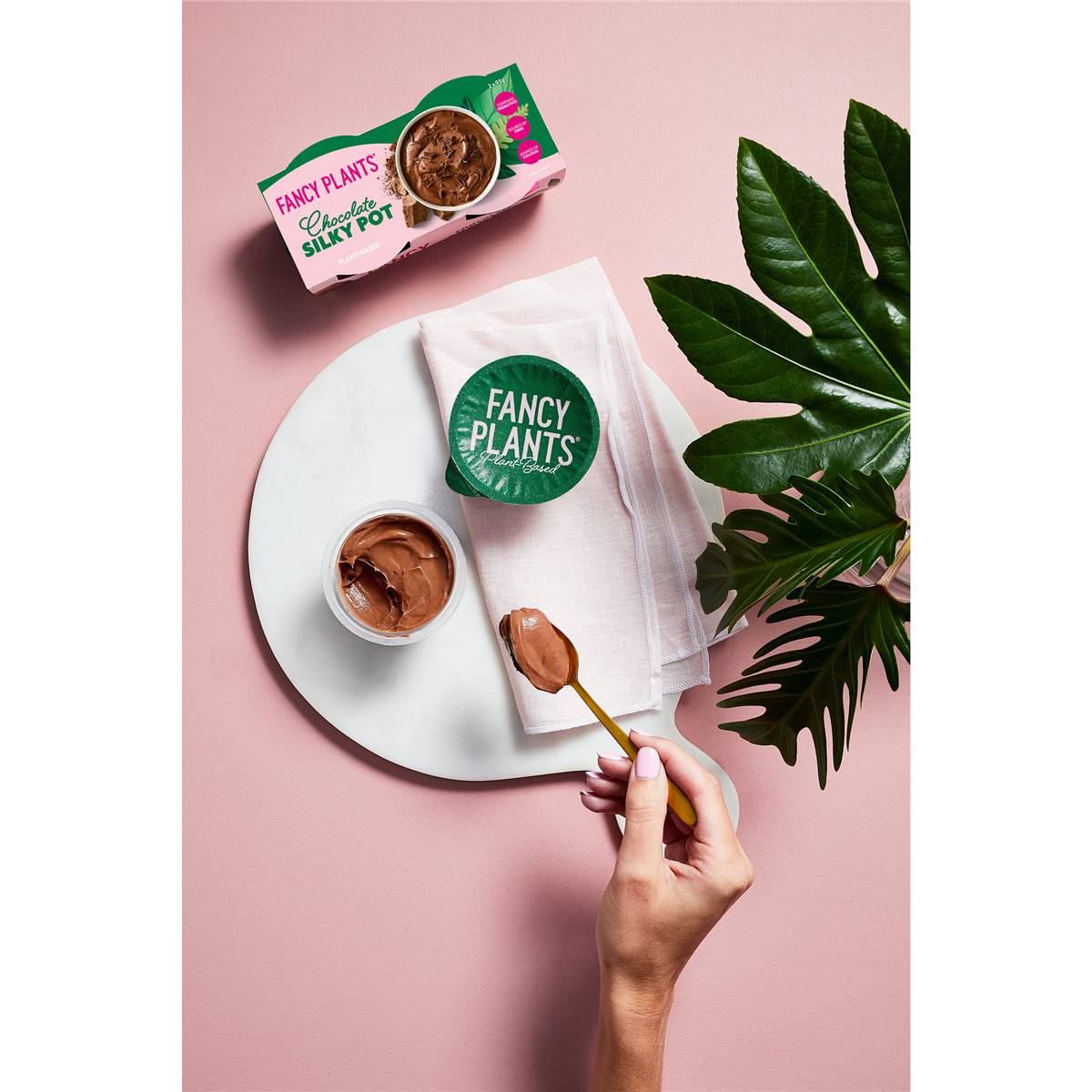 Fancy Plants Plant Based Chocolate Silky Pot 95g X2 Pack | Woolworths