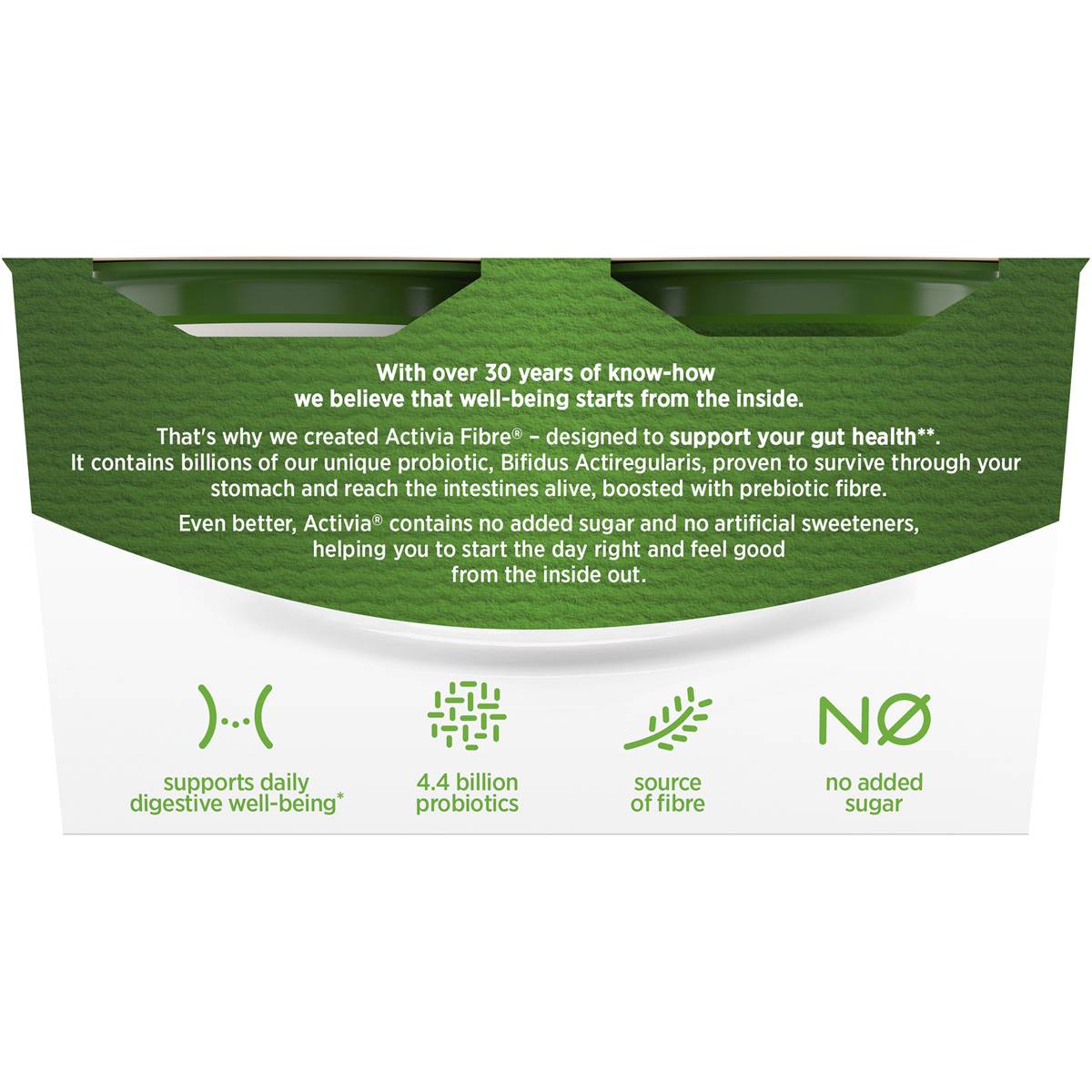 Activia Breakfast Probiotic Yoghurt Blueberry & Chia 4 Pack | Woolworths