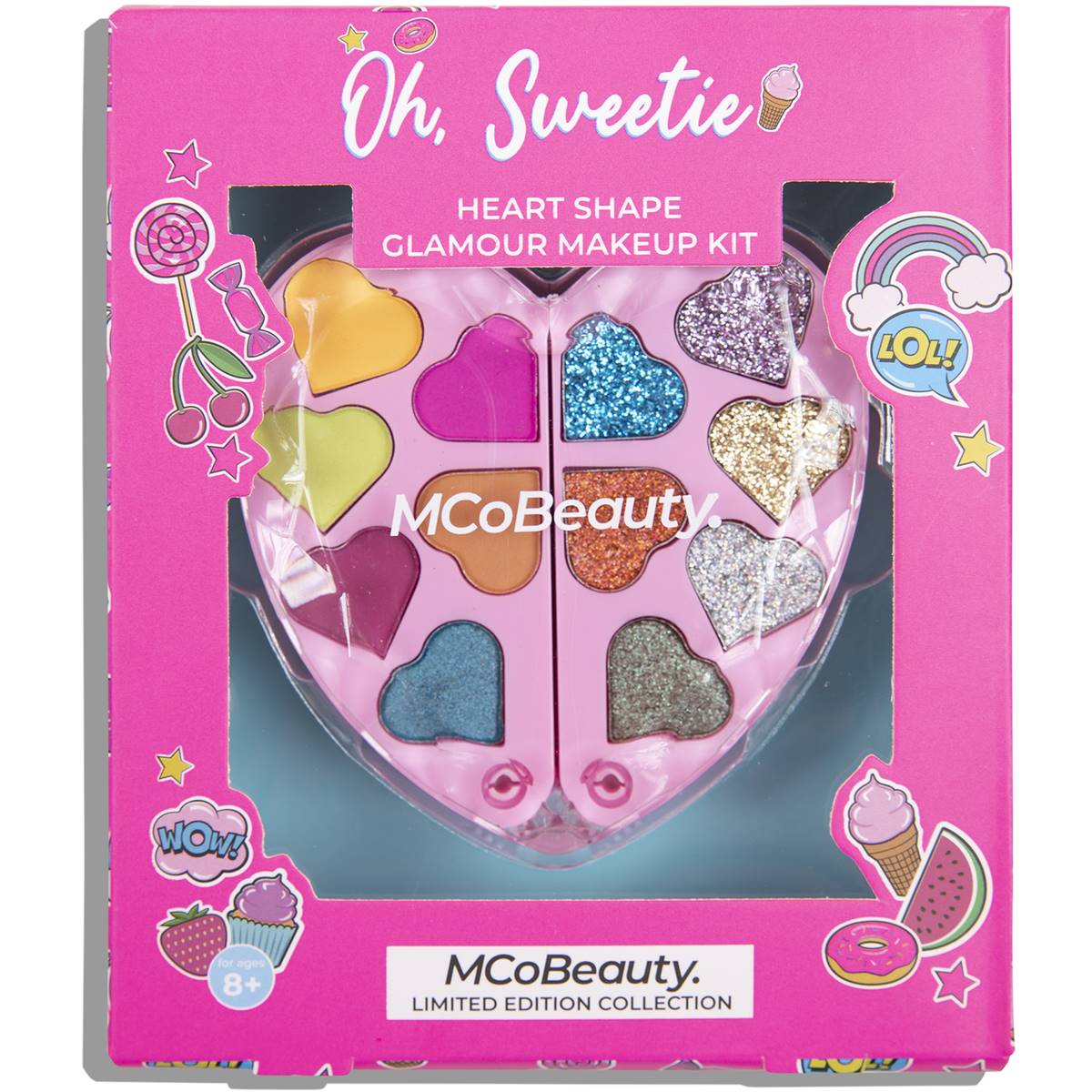 Mcobeauty Oh Sweetie, Heart Shape Glamour Makeup Kit Each | Woolworths