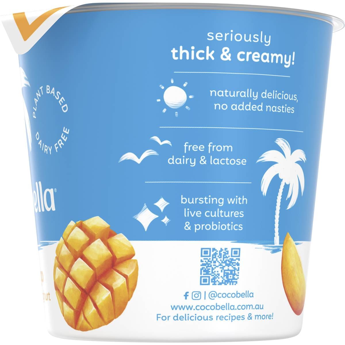 Cocobella Dairy Free Coconut Yoghurt Mango 150g | Woolworths