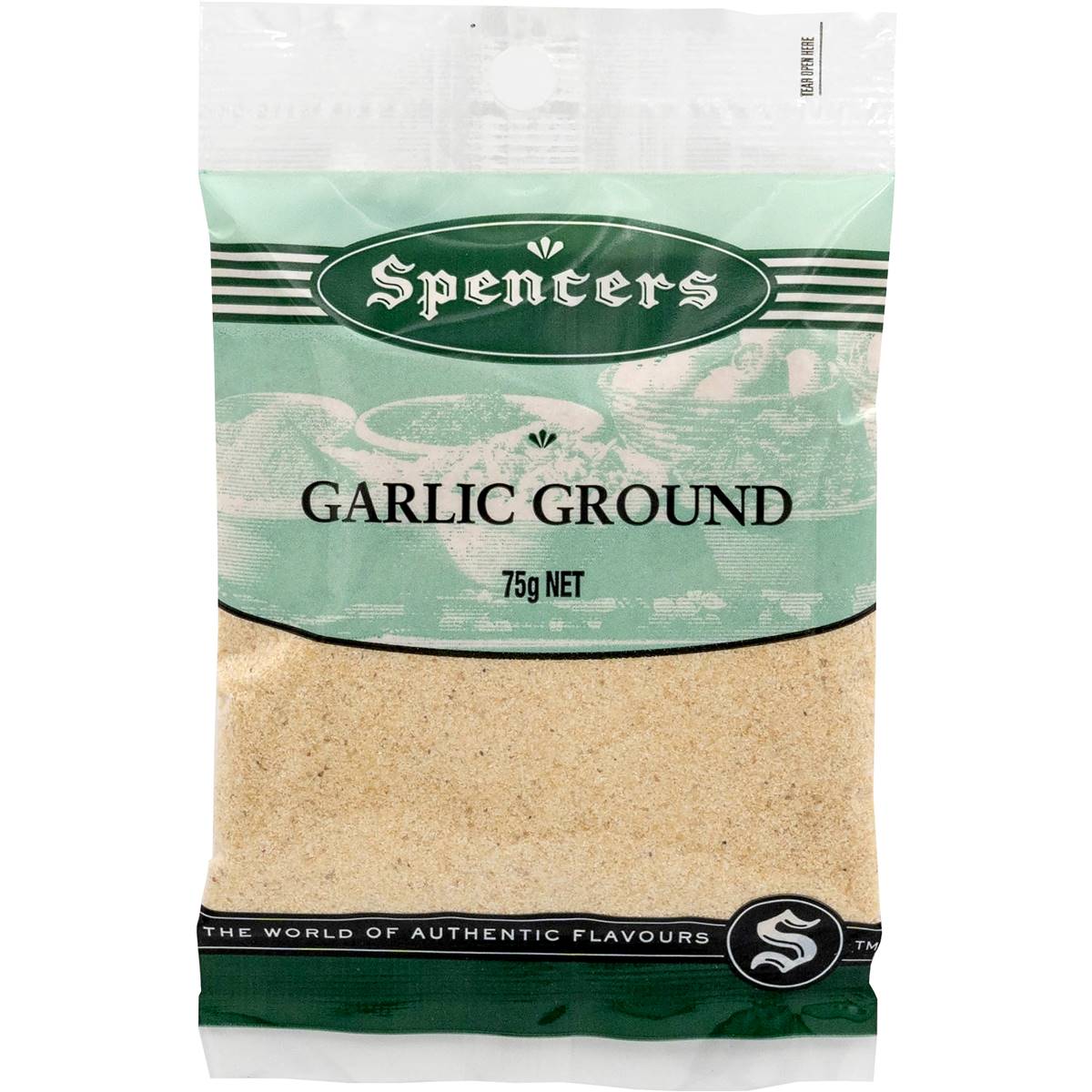 Spencers Garlic Ground Coarse Sachet 75g | Woolworths
