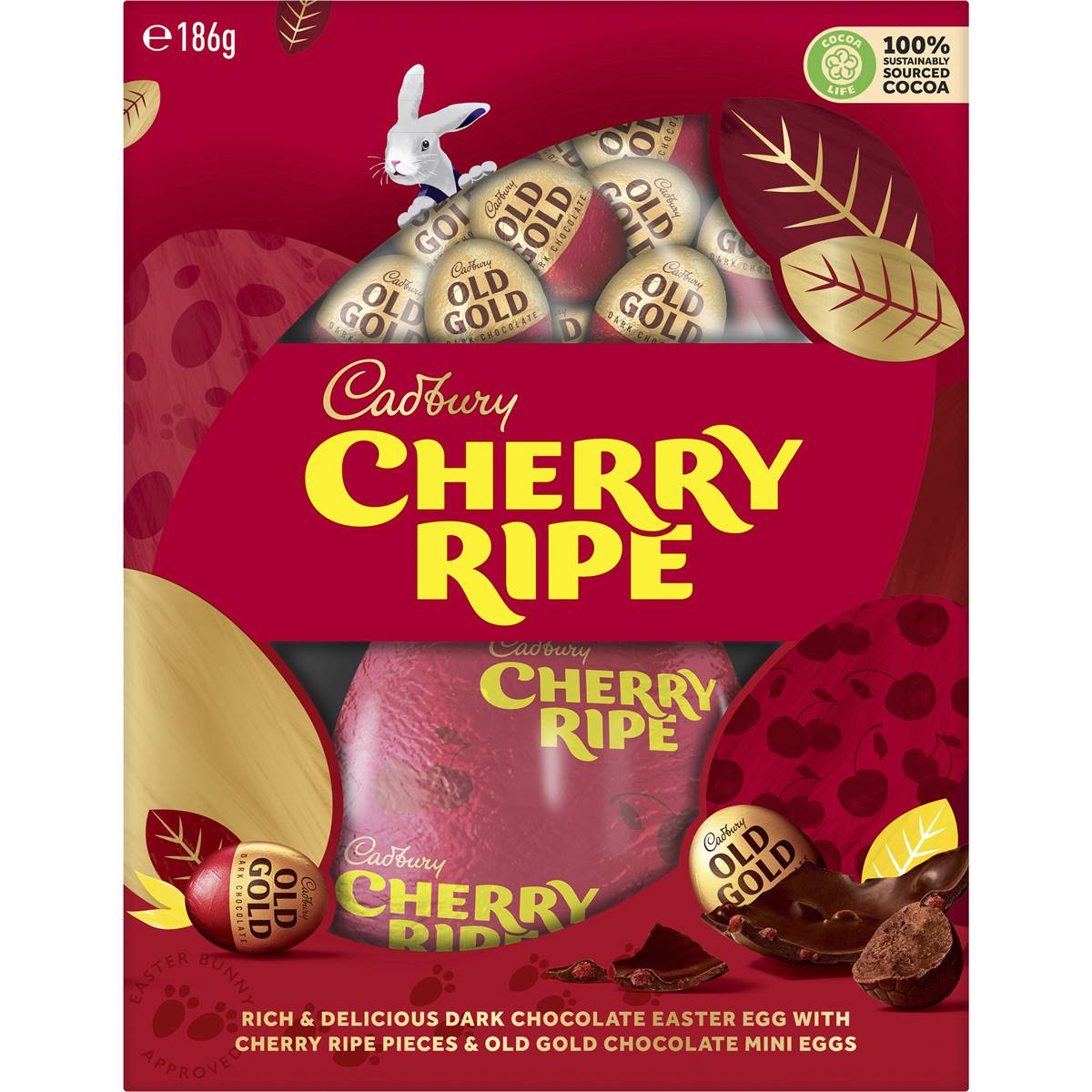 Cadbury Cherry Ripe Chocolate Gift Box Easter Egg 186g | Woolworths Cadbury Cherry Ripe Chocolate Gift Box Easter Egg 186g | Woolworths