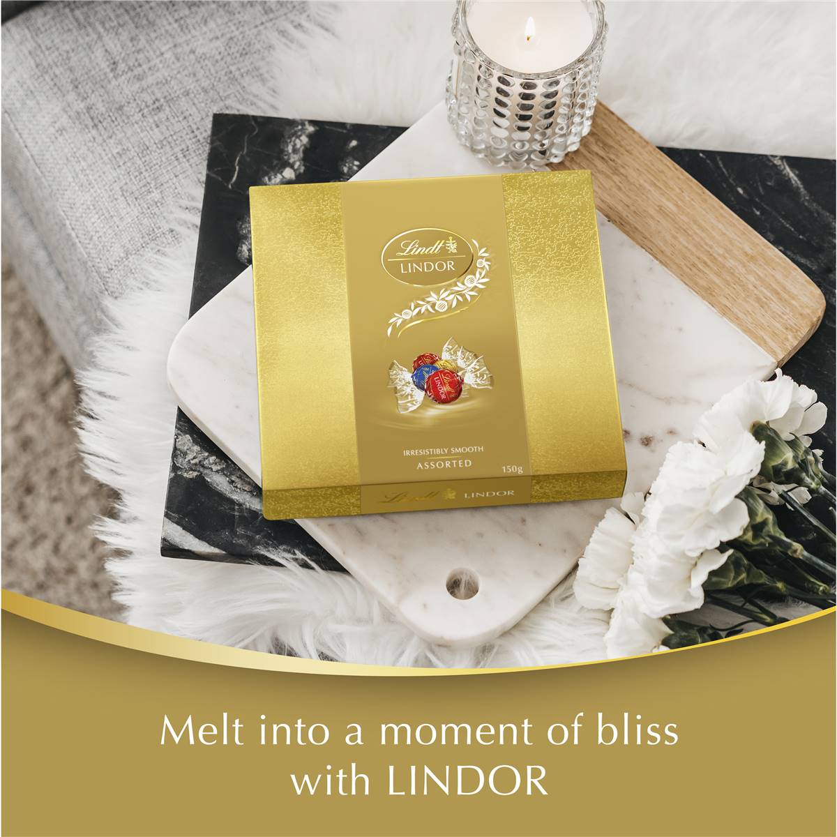 Lindt Lindor Chocolate Balls Assorted 150g Box | Woolworths