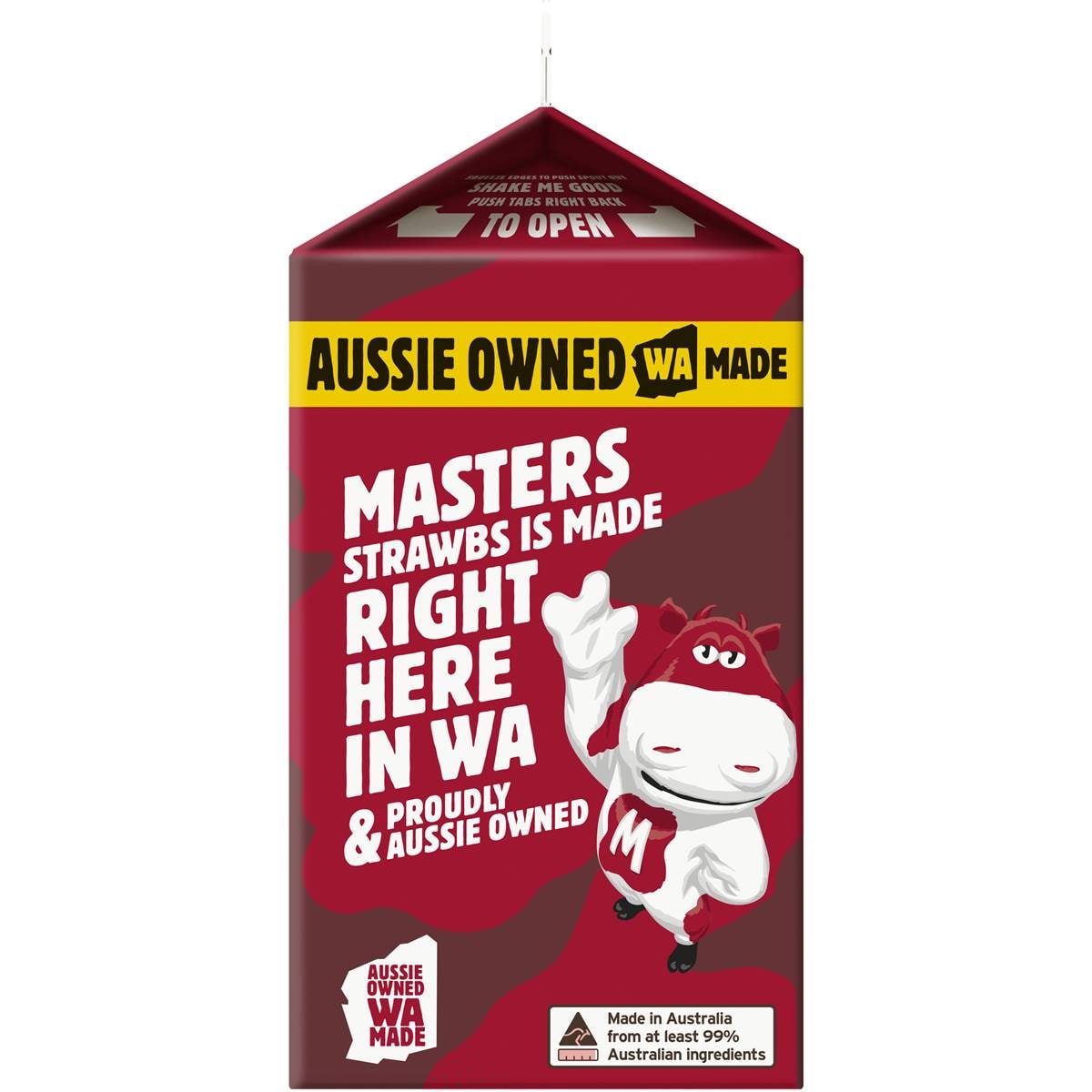 Masters Strawberry Flavoured Milk 600ml | Woolworths