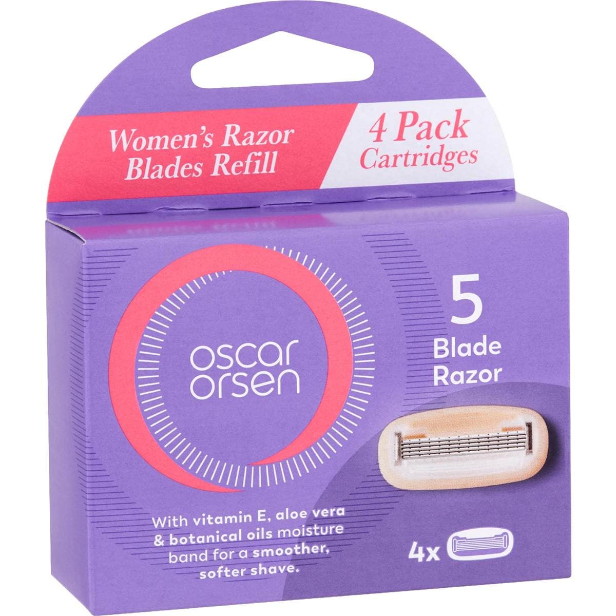 Oscar Orsen Womens Razor Blades Refill 4 Pack | Woolworths