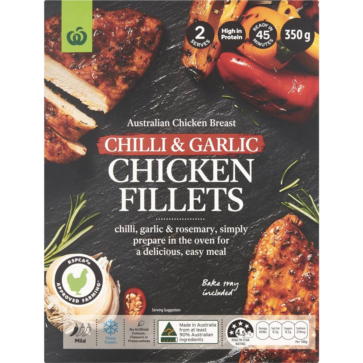 Woolworths Chicken Breast Fillets Chilli & Garlic 350g | Woolworths
