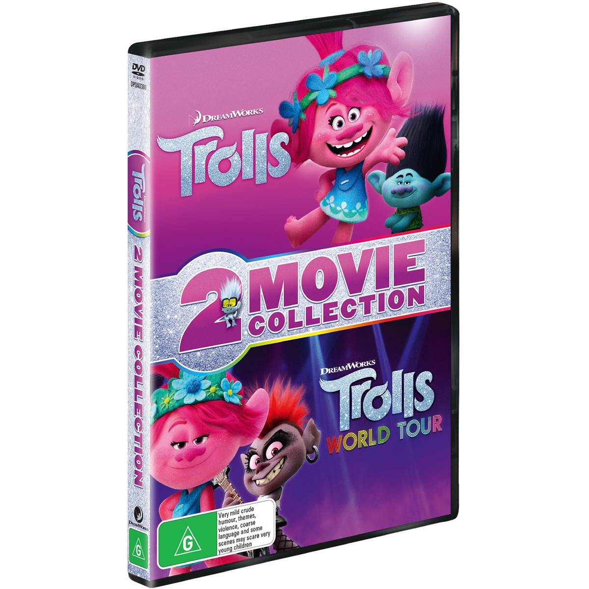 2 Movie Pack (trolls (2016)/ Trolls World Tour) 2 Disc-dvd Each ...
