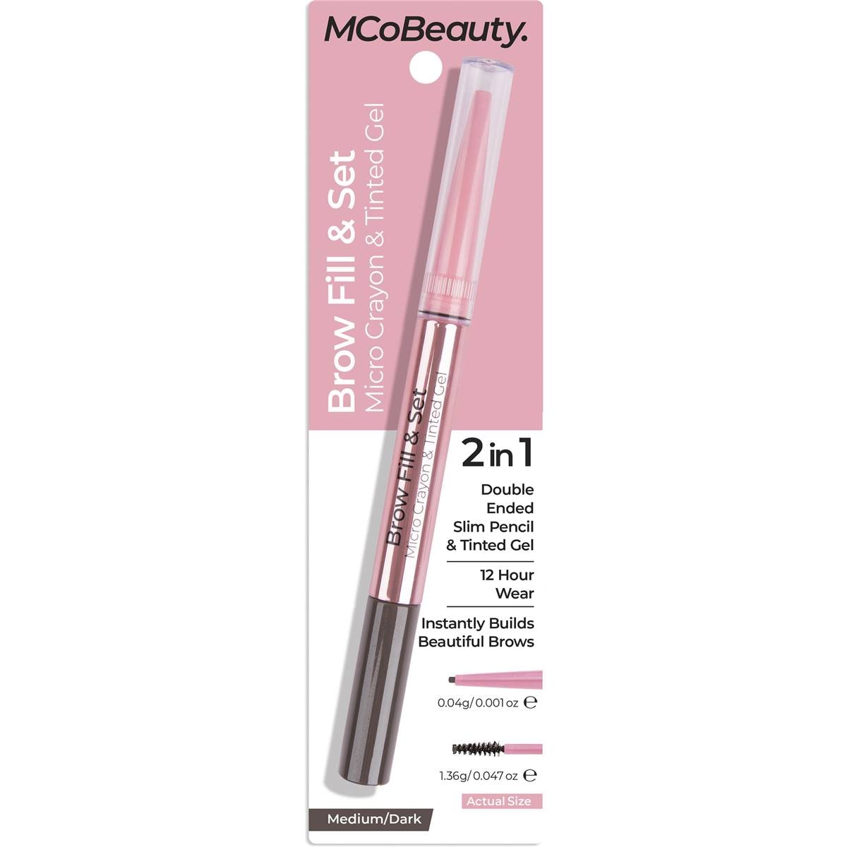 Mcobeauty Brow Fill & Set Medium/dark Each | Woolworths