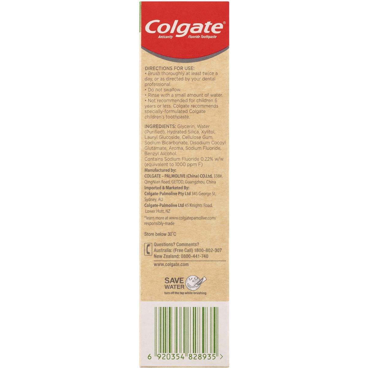 Colgate Smile For Good Natural White Vegan Eco Toothpaste 95g | Woolworths