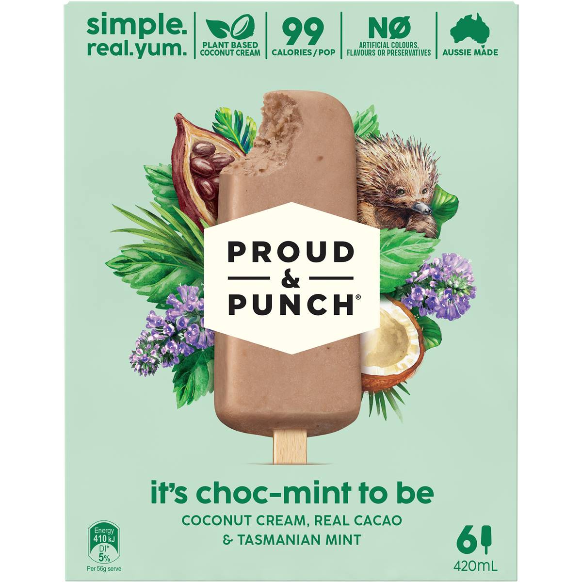 Proud & Punch Choc Mint Smoothie 6 Pack | Woolworths