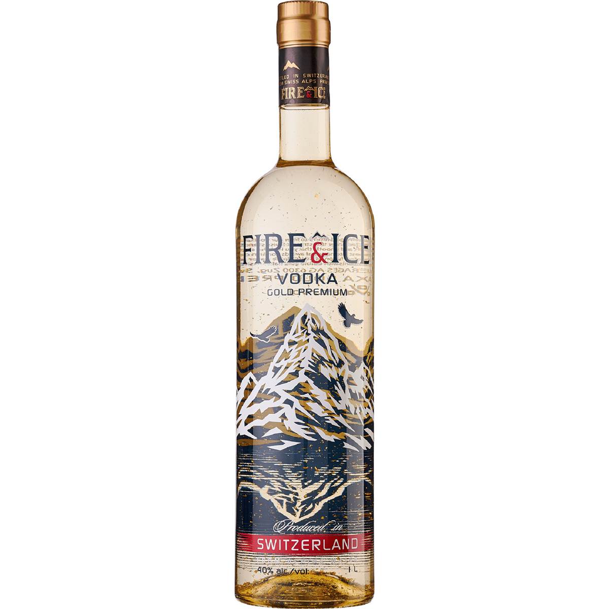 Fire & Ice Vodka Gold Flakes Premium Bottle 1l | Woolworths