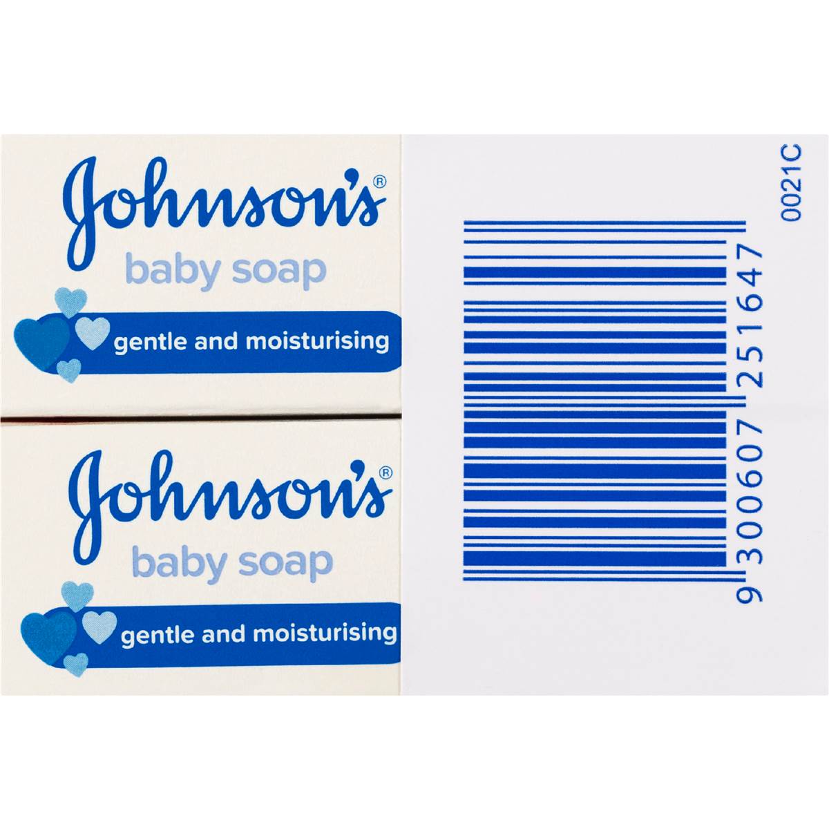 Johnson's Gentle Moisturising Baby Soap Bar Twin Pack 2 X 95g | Woolworths