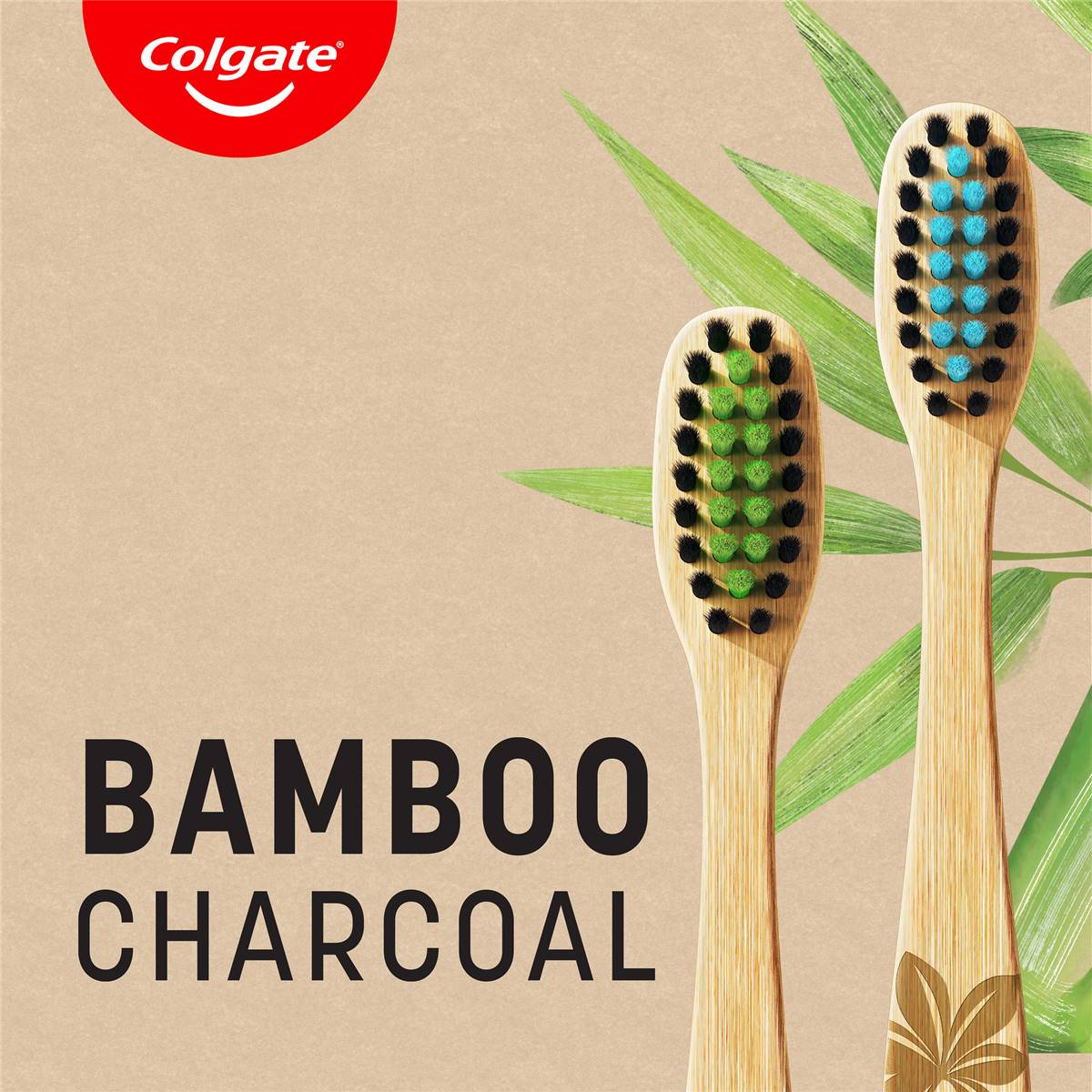 Colgate Toothbrush Biodegradable Bpa Free Bamboo 2 Pack | Woolworths