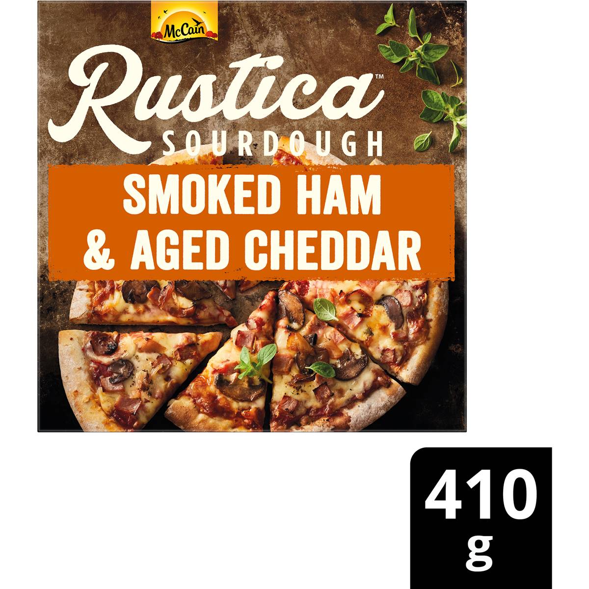 Mccain Rustica Sourdough Smoked Ham & Aged Cheddar Pizza 410g | Woolworths